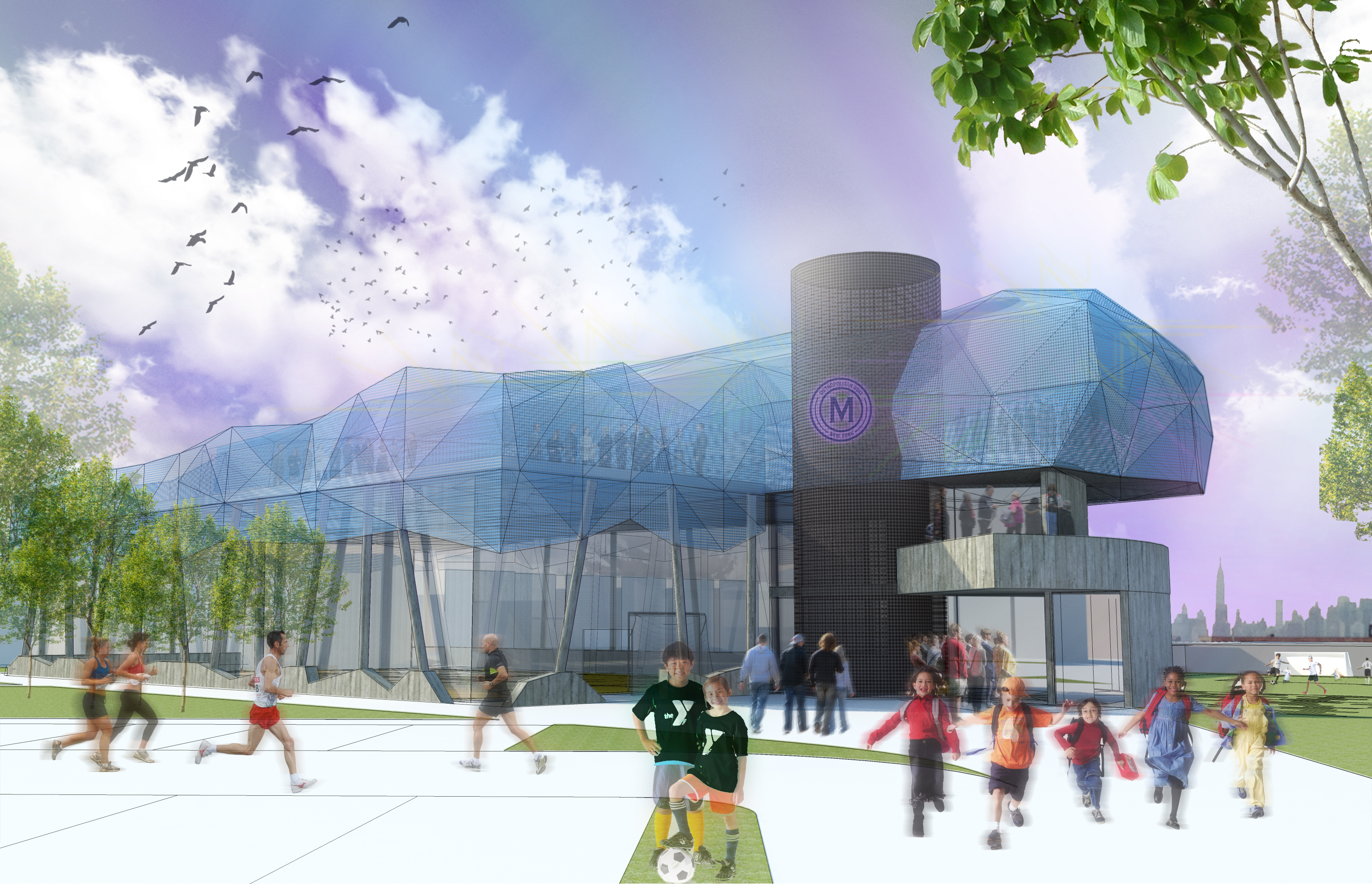 Met Oval Soccer Training Facility by STRATA ARCHITECTS PLLC - Architizer