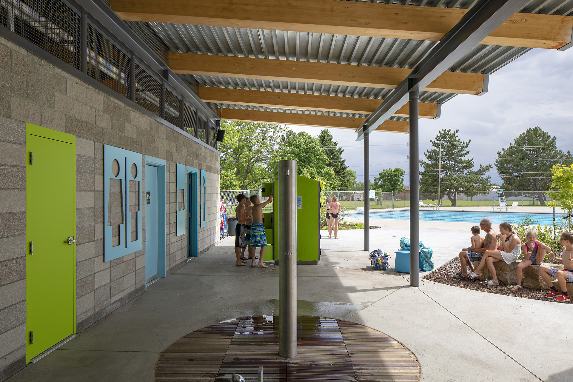 Rose Park Pool Operations Building - New Building by Cushing Terrell - Architizer