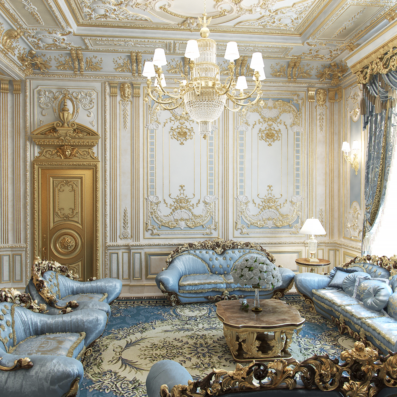 Majestic Classical Mansion Style - Lagos, Nigeria by MODENESE Luxury Interiors - Architizer