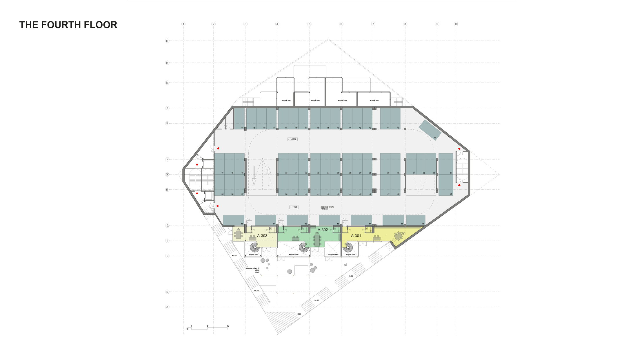 Multifunctional parking with co-working by Brusnika - Architizer