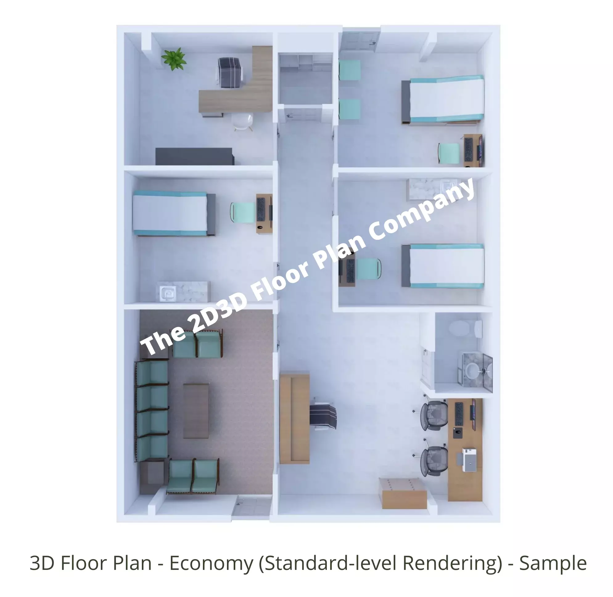 Commercial 3D Floor Plans by The 2D3D Floor Plan Company - Architizer