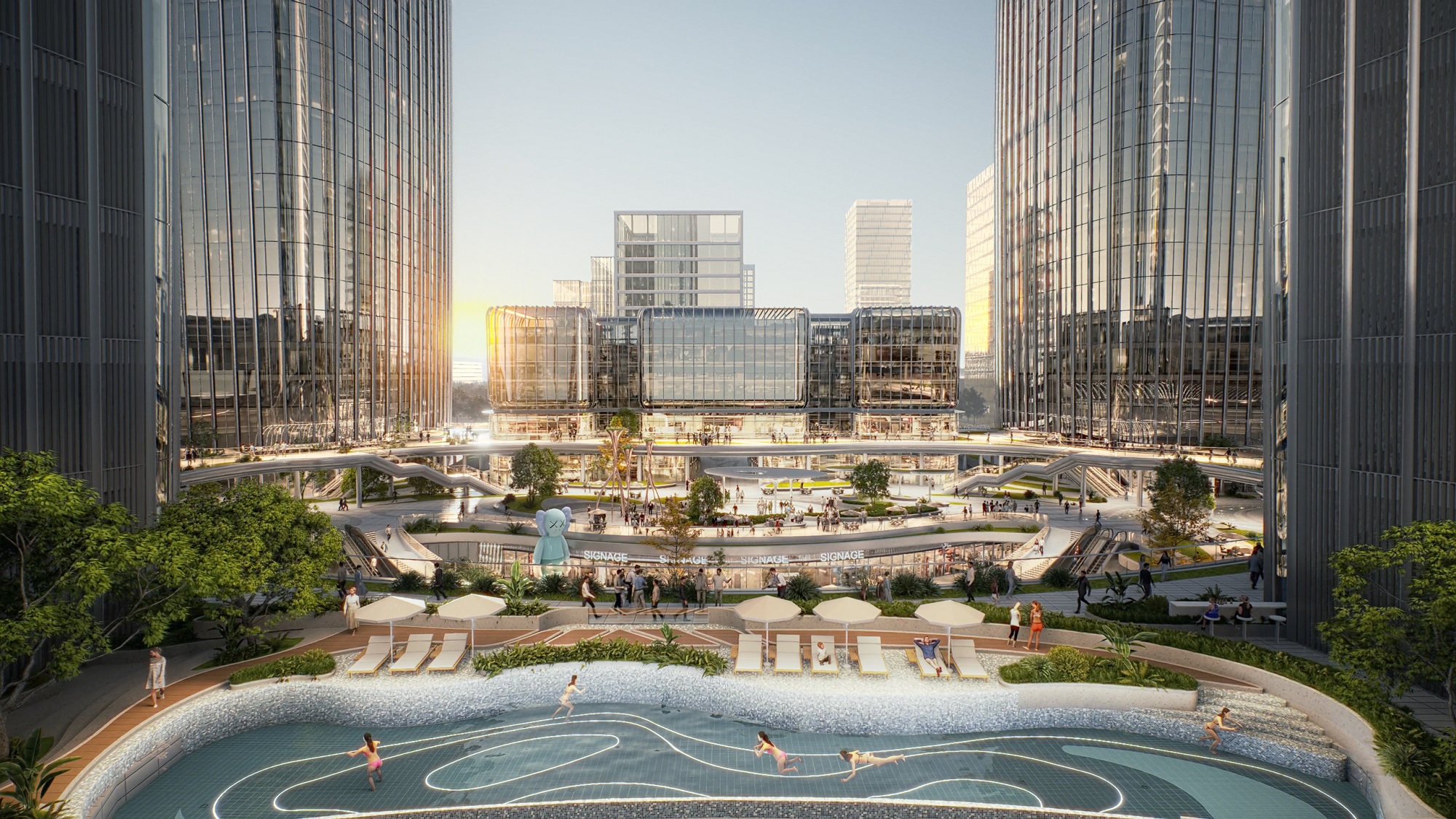 Aedas-Designed Double Twin Towers Complex Setting Itself to be The Future Landmark by Aedas ...