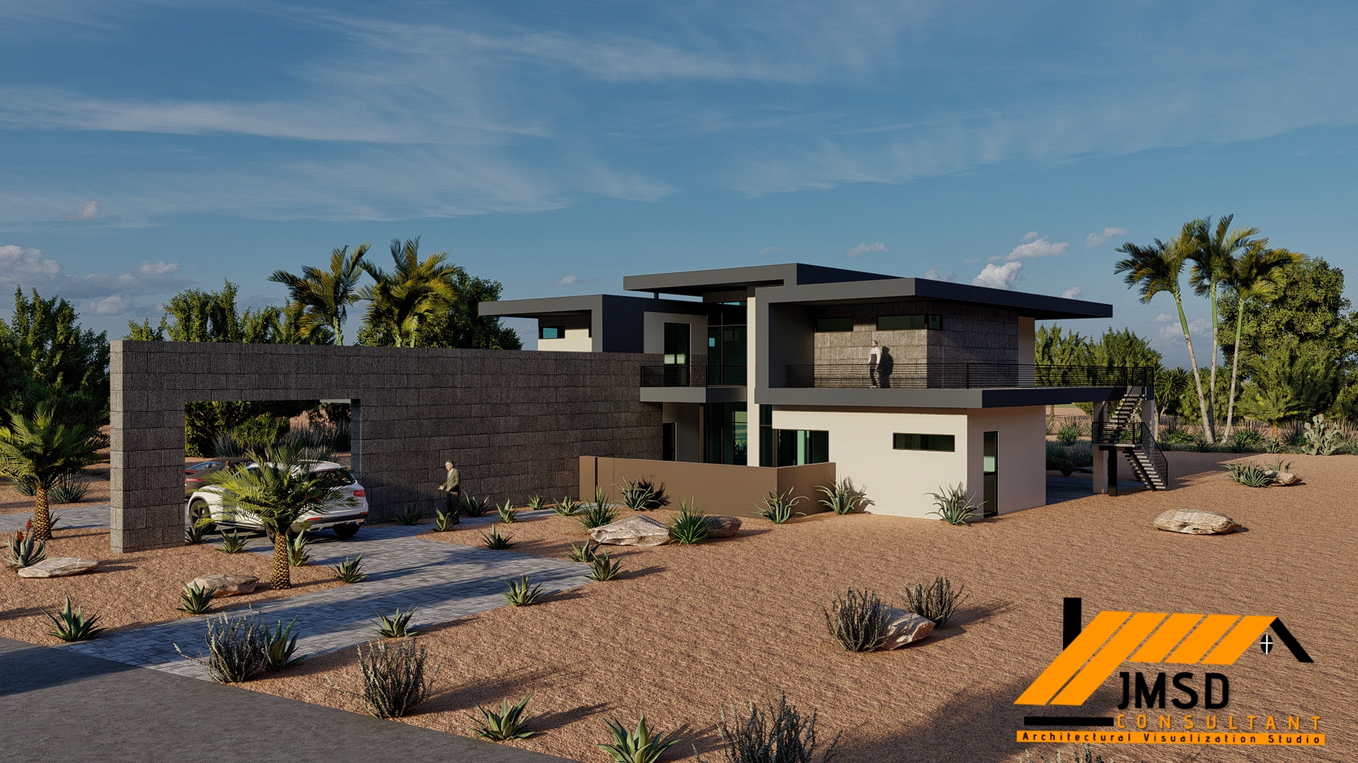 3D Exterior House Rendering Services by JS Engineering - Architectural Visualization Company ...