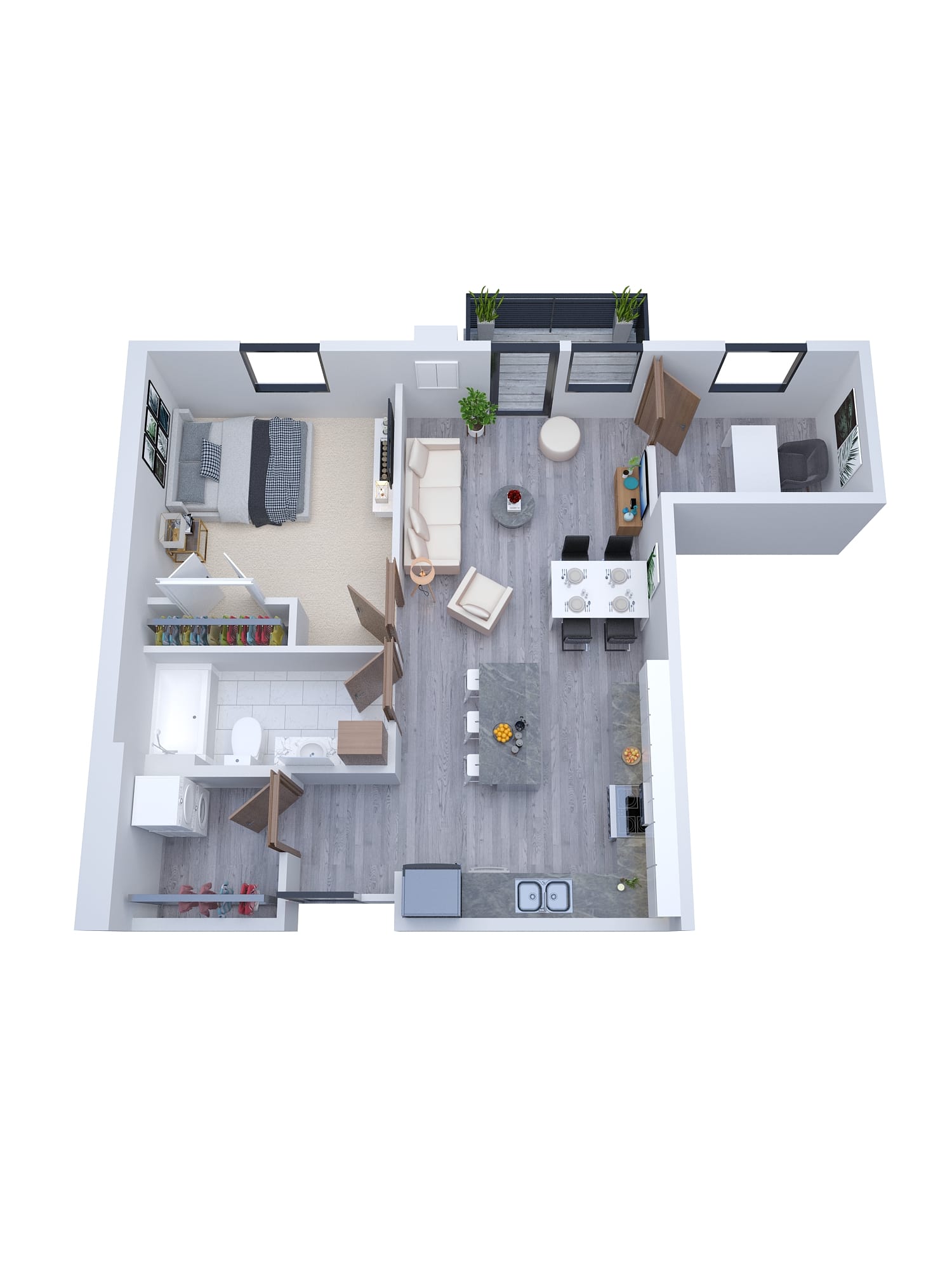 Top-View Perspective 3D Floor Plans by The 2D3D Floor Plan Company - Architizer
