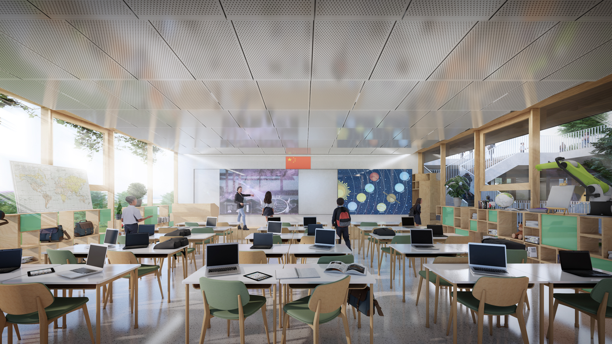 Idea 3741075: 10 Design reveals “grassland village” future school design at the heart of ...