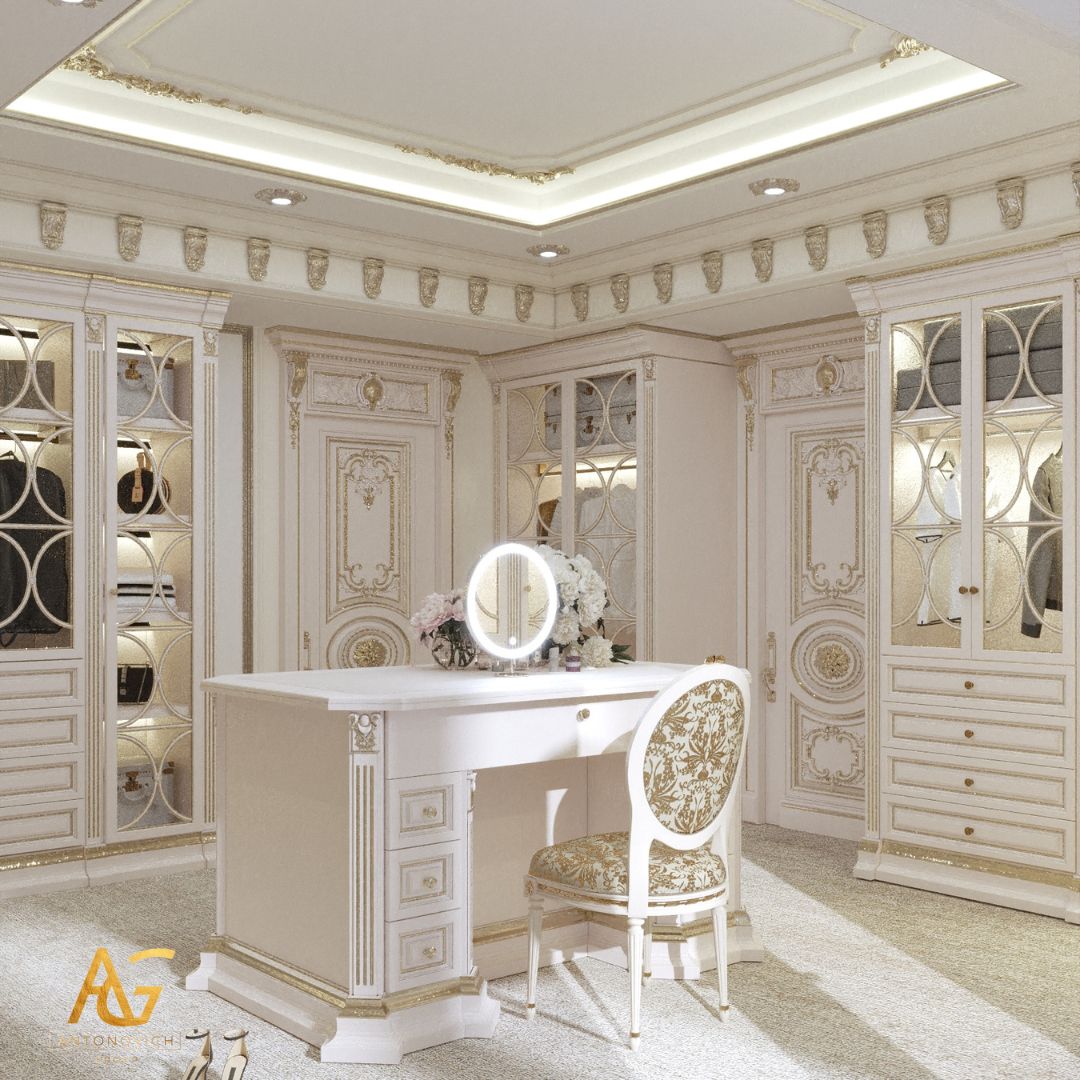 "Elegance Redefined: Master Dressing Room Interior Design and Joinery Solution by LUXURY ...