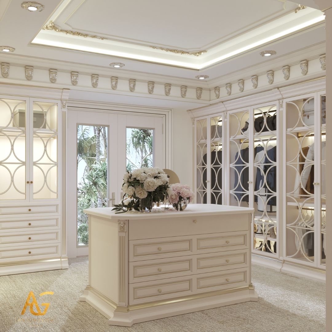 "Elegance Redefined: Master Dressing Room Interior Design and Joinery Solution by LUXURY ...