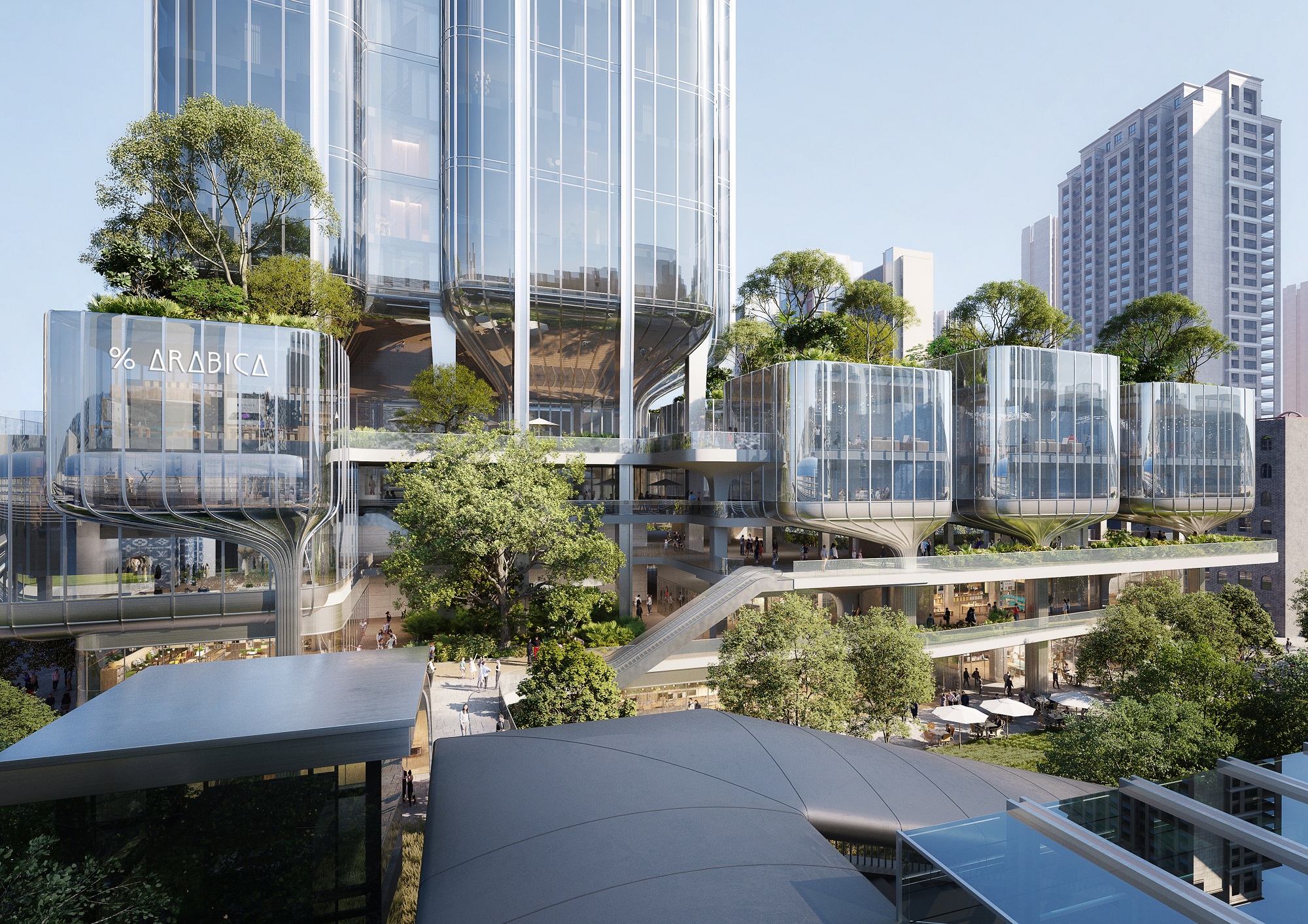 Idea 3813431: Aedas-designed mixed-use complex sits in the heart of Shenzhen by Aedas in ...