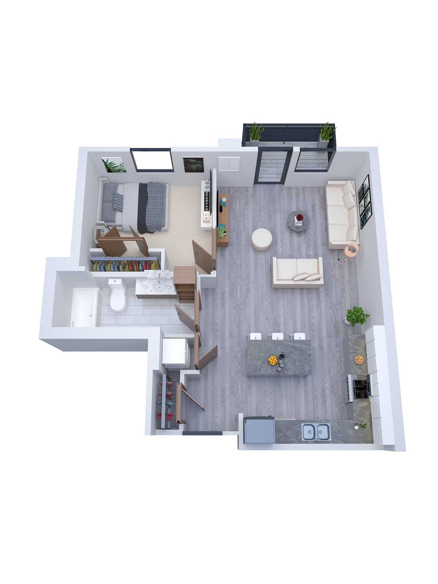 3D Floor Plan Rendering Manchester, New Hampshire by The 2D3D Floor Plan Company - Architizer