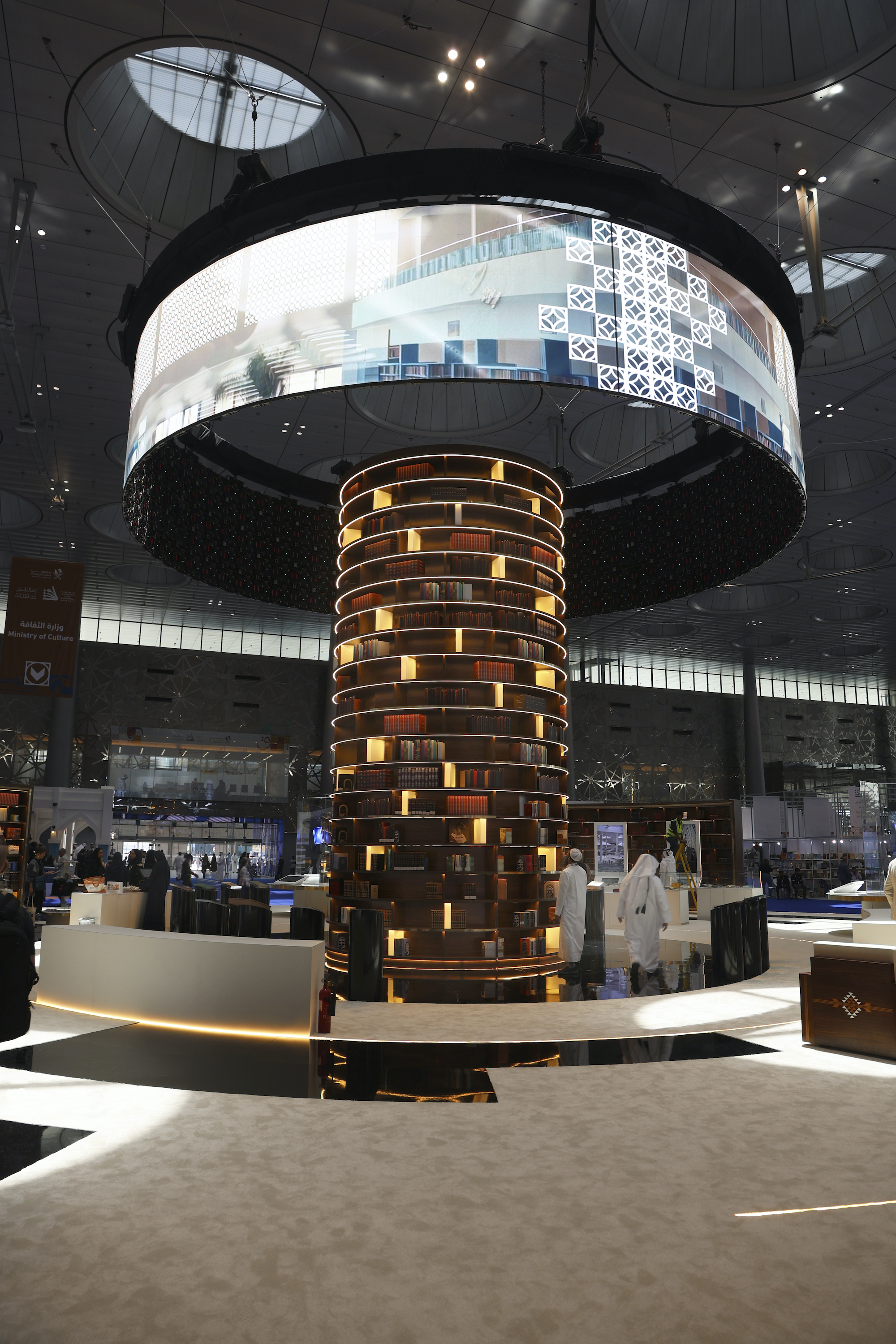 INTERACTIVE INSTALLATIONS AT THE DOHA BOOK FAIR 2025 by Indissoluble S.L. - Architizer