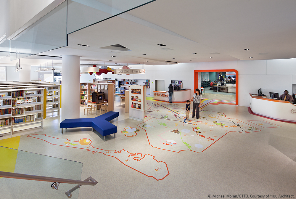 Queens Central Library, Children's Library Discovery Center by 1100 ...