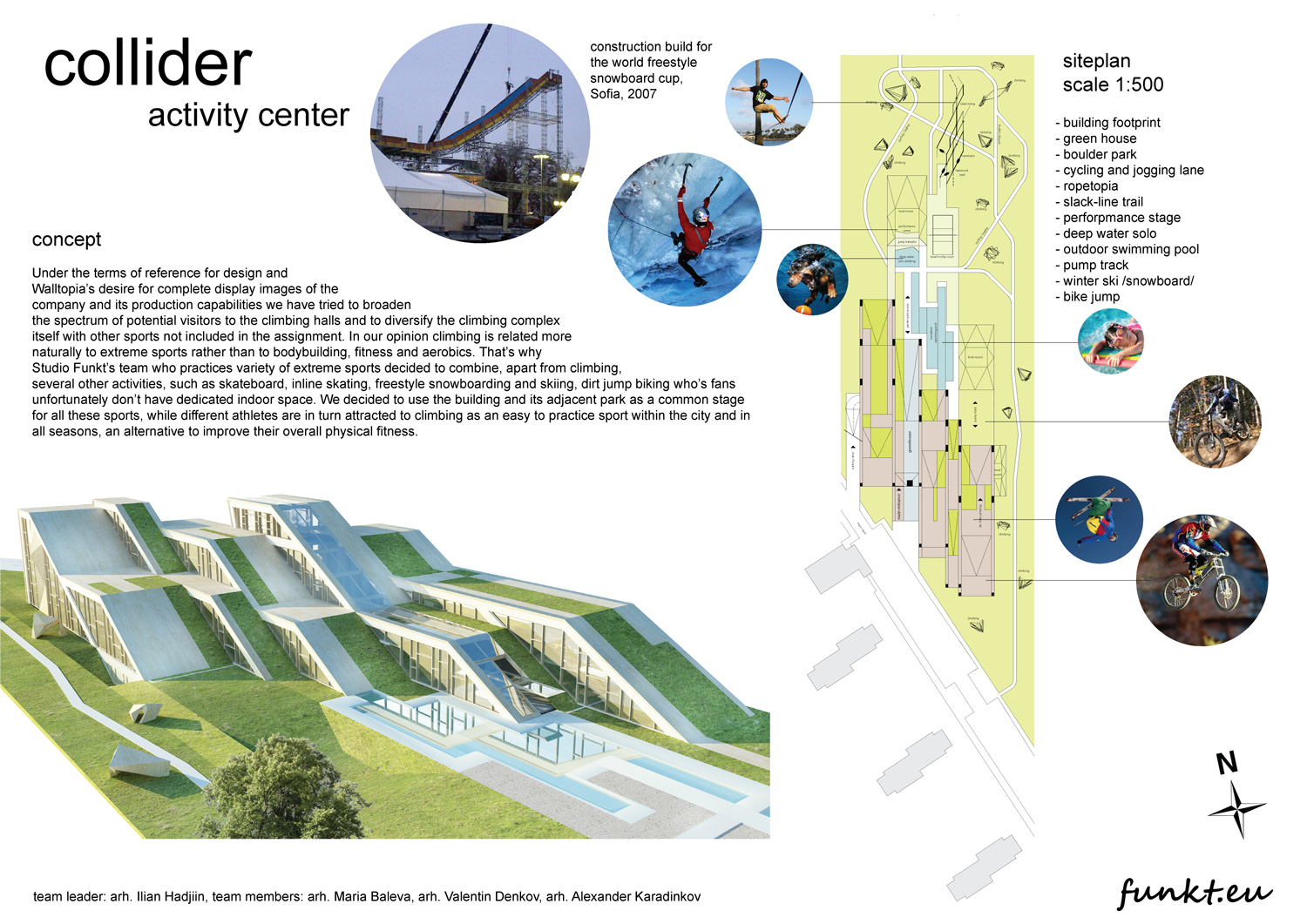 Entry for the Collider Activity Center Competition by FUNKT - Architizer