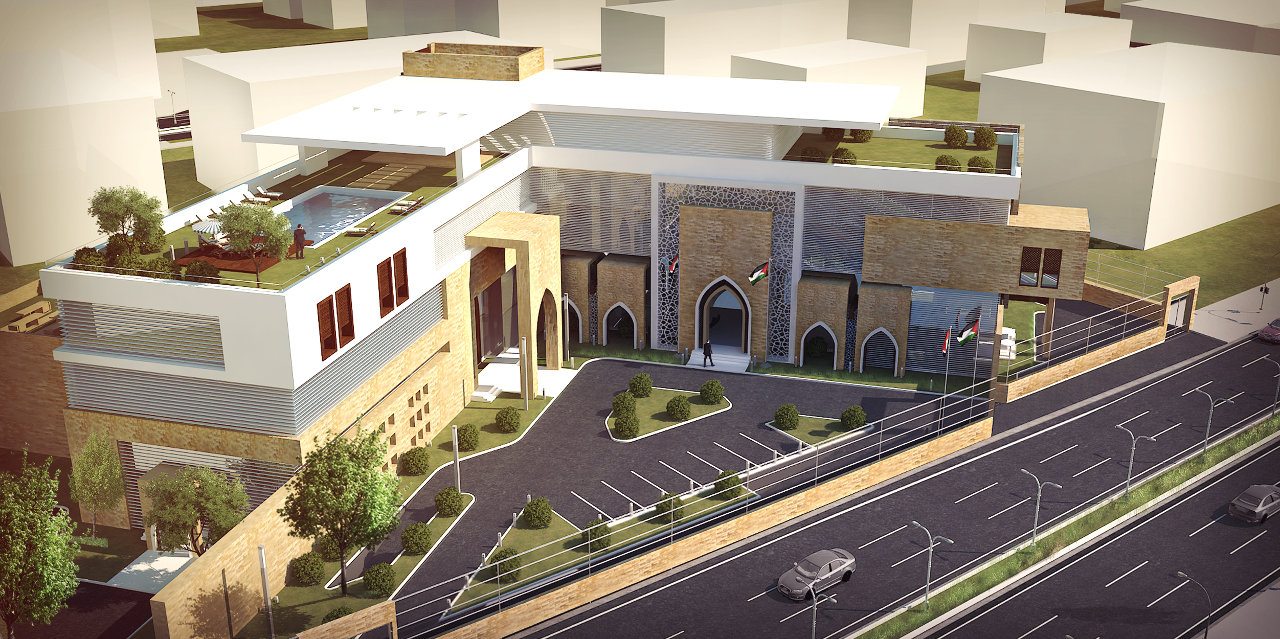 Palestinian Embassy by CUBE - Architizer