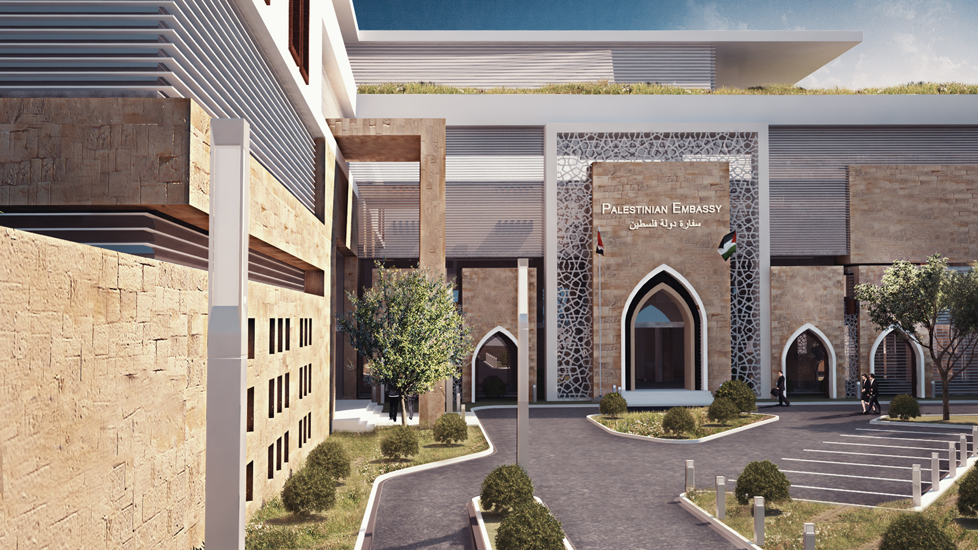 Palestinian Embassy by CUBE - Architizer