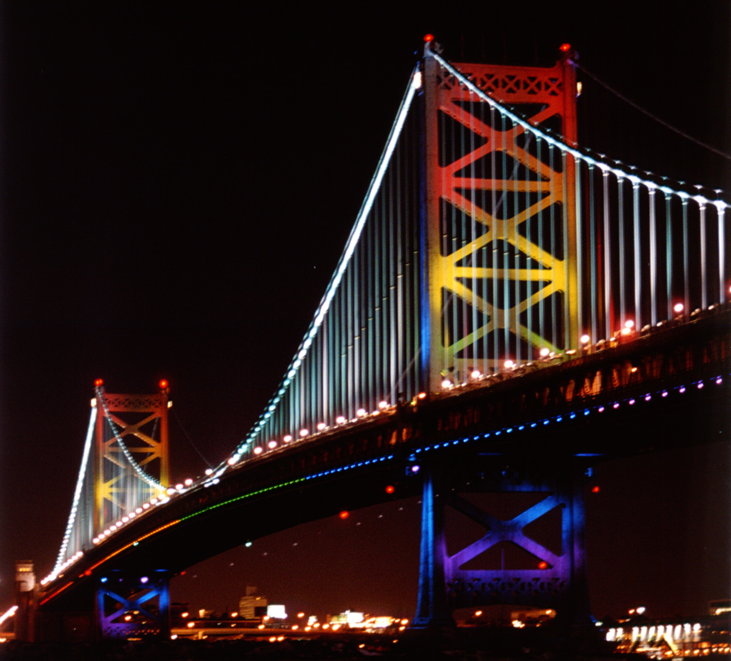 Benjamin Franklin Bridge by GWA Lighting - Architizer