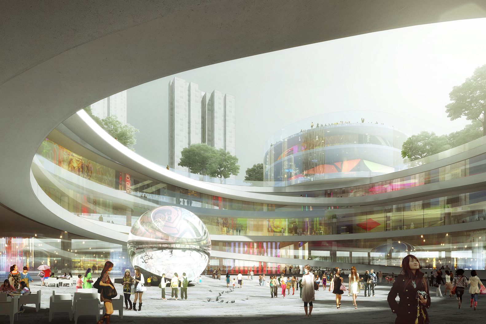 Anglang Towers eco urban building complex by Mecanoo - Architizer