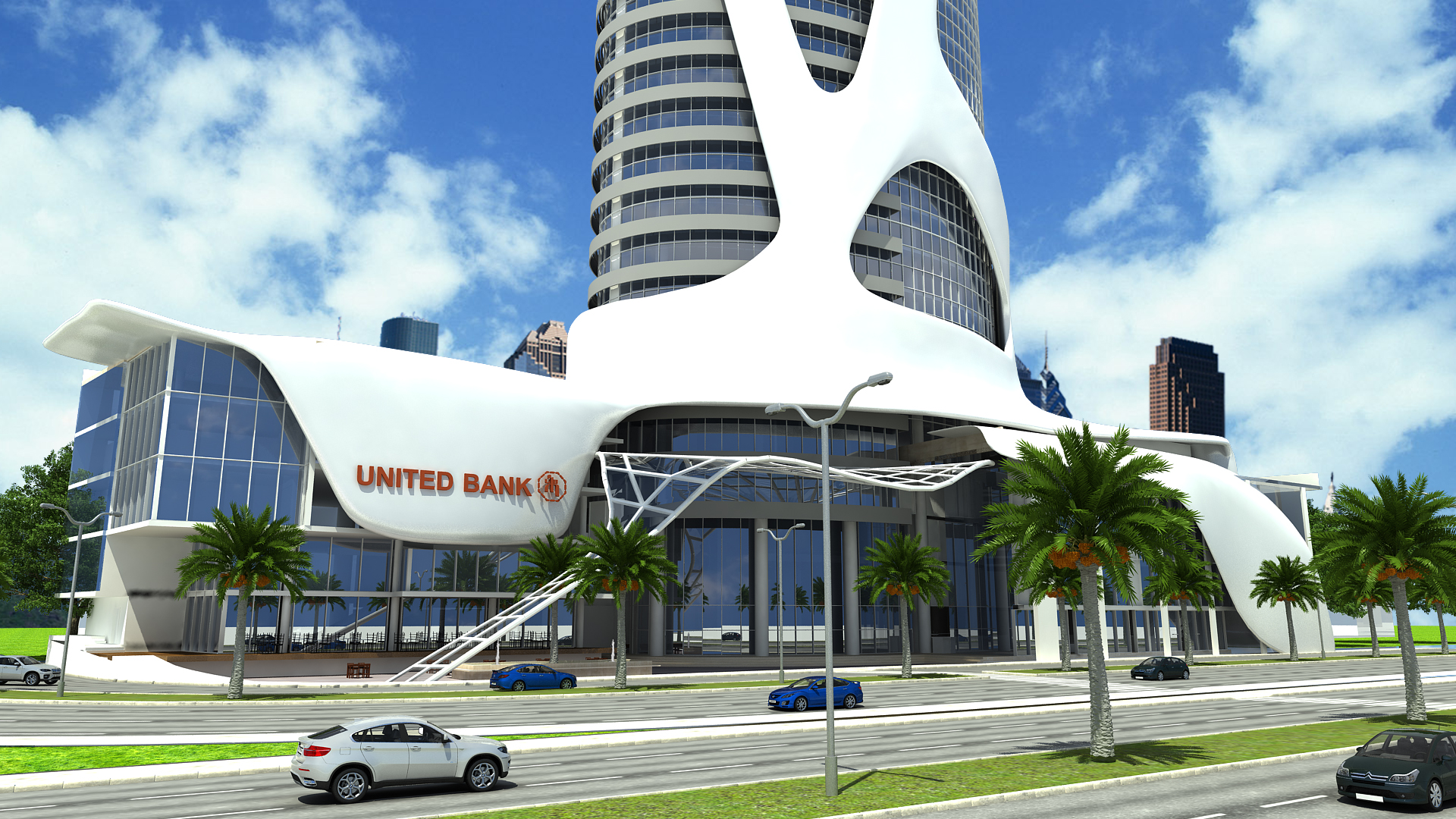 United Bank HQ ( Elevation / Interiors) by K Square Consultants ...