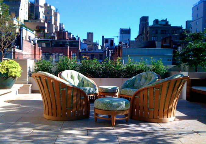 NYC Roof Deck - Park Avenue Terrace with Limestone Patio by Amber Freda ...