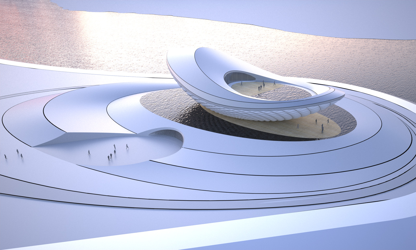 ARC- River Culture Multimedia Theater Pavilion by Asymptote ...