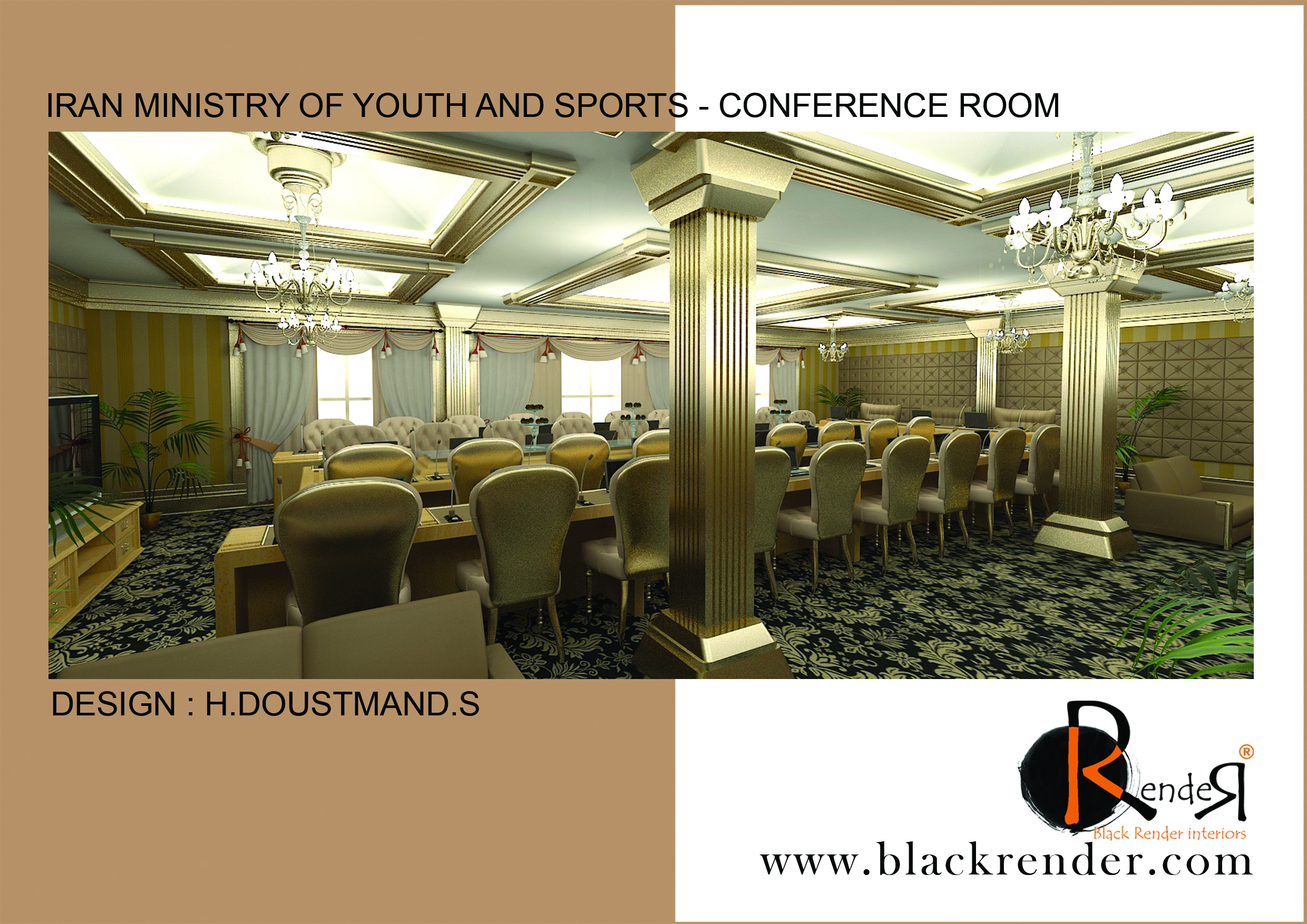 IRAN MINISTRY OF YOUTH AND SPORTS - CONFERENCE ROOM by Black Render ...