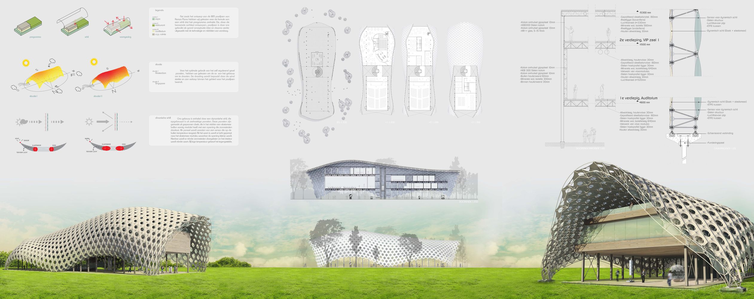 "UNEC" United Nations Environmental Council Pavilion - Architizer