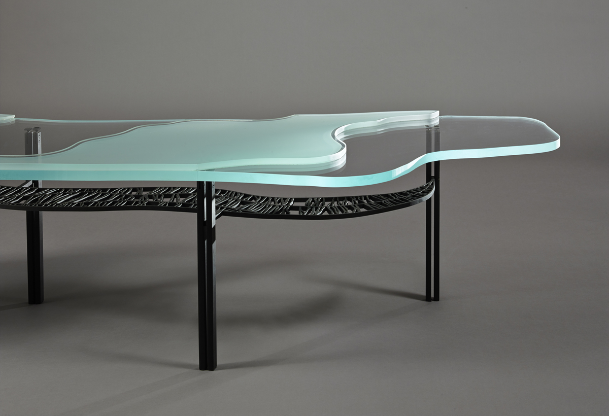 STEN layered glass tables by FINNE Architects - Architizer
