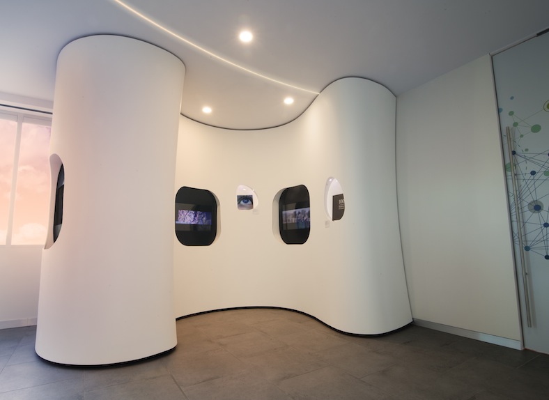 Custom Curved Corian Feature Wall by Eventscape Inc. - Architizer