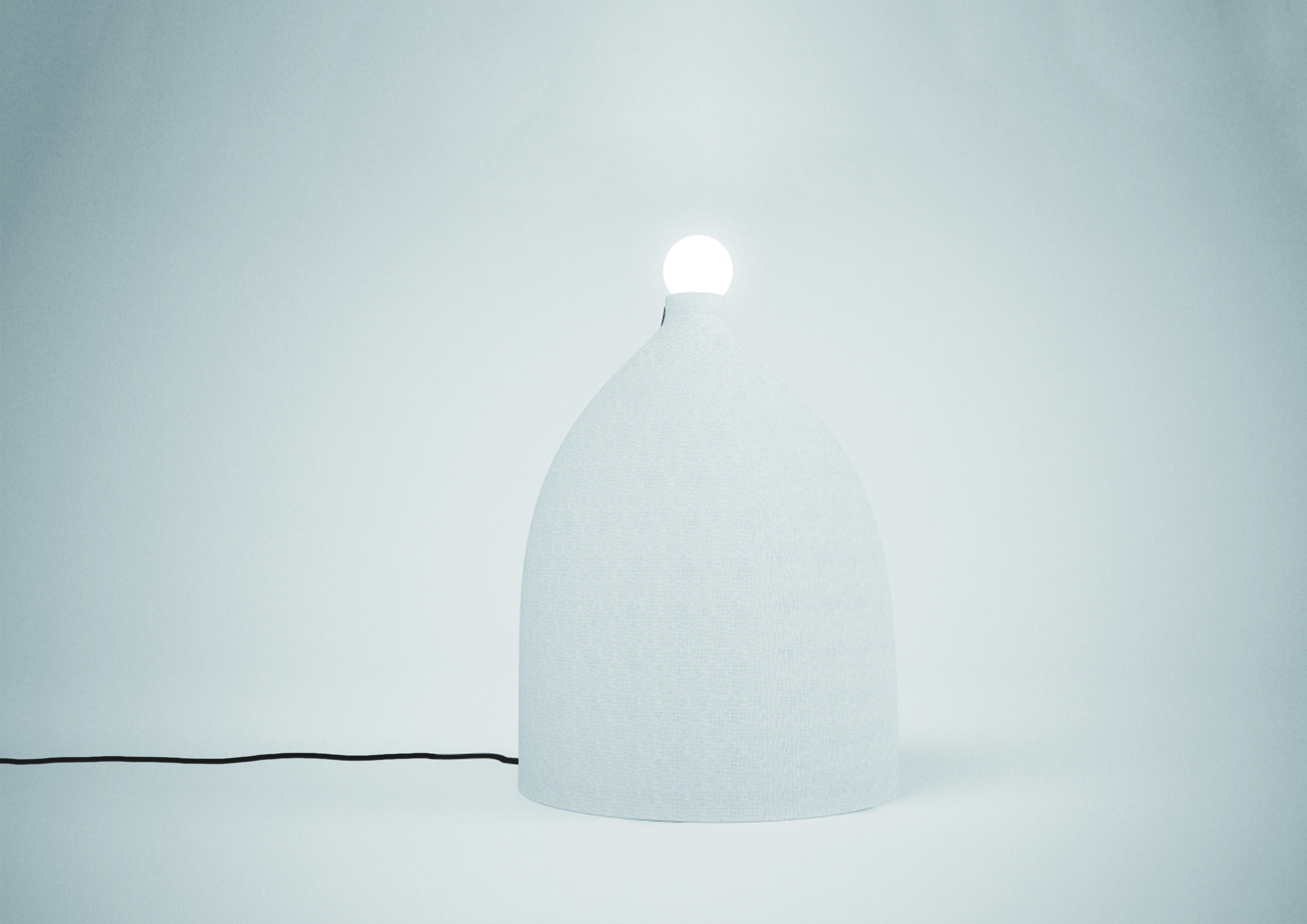 Paper pulp lamp by Shinto Tsushin. 新東通信 - Architizer