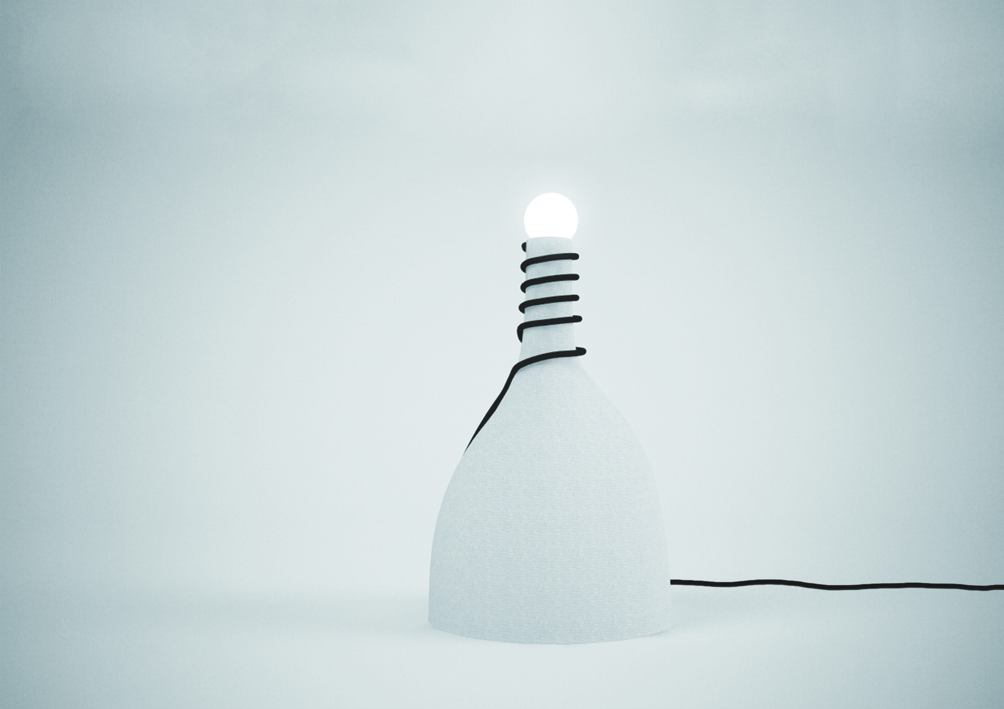 Paper pulp lamp by Shinto Tsushin. 新東通信 - Architizer