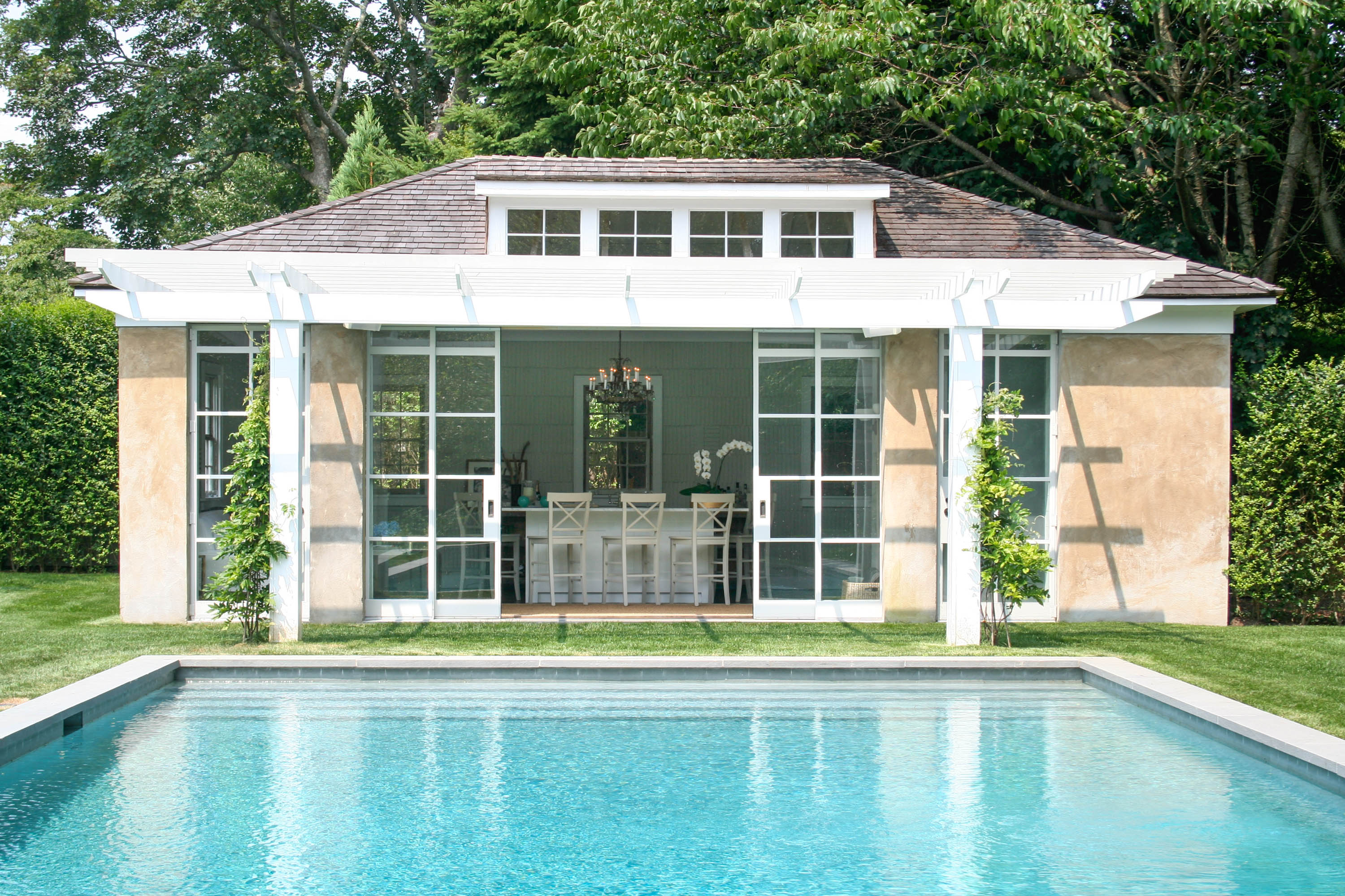 East Hampton Pool House by Wettling Architects - Architizer