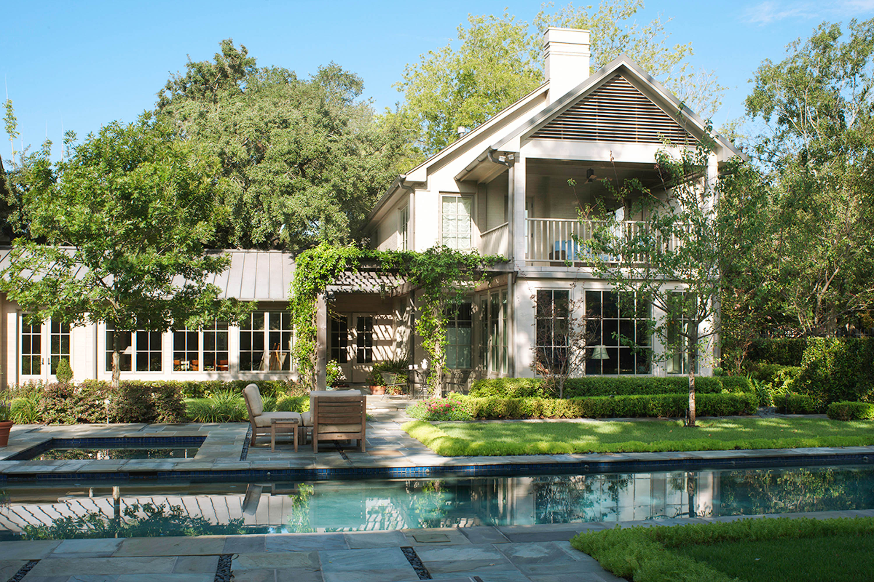 Houston Residence and Pool House by Wettling Architects - Architizer