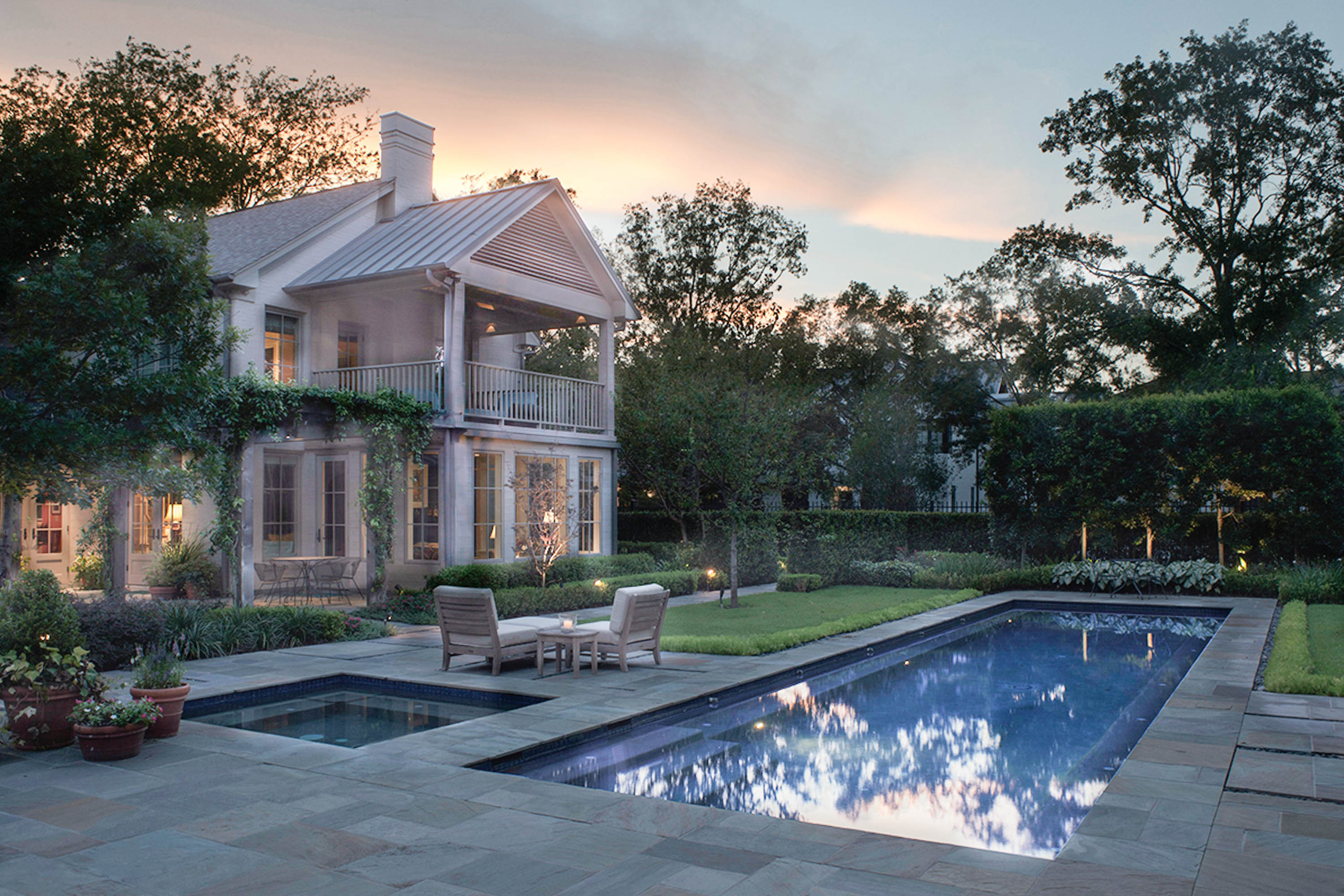 Houston Residence and Pool House by Wettling Architects - Architizer