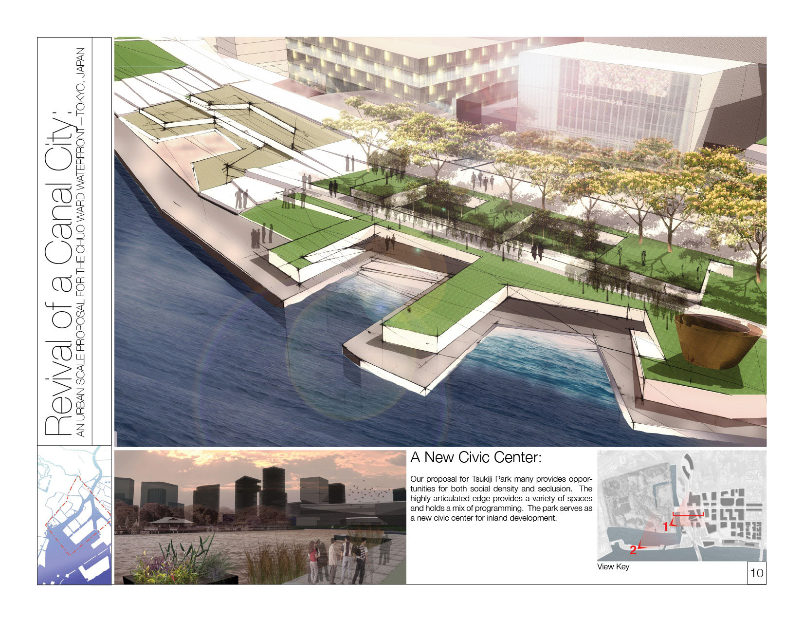 Revival of a Canal City: Tokyo Waterfront Masterplan by Mobile Office ...