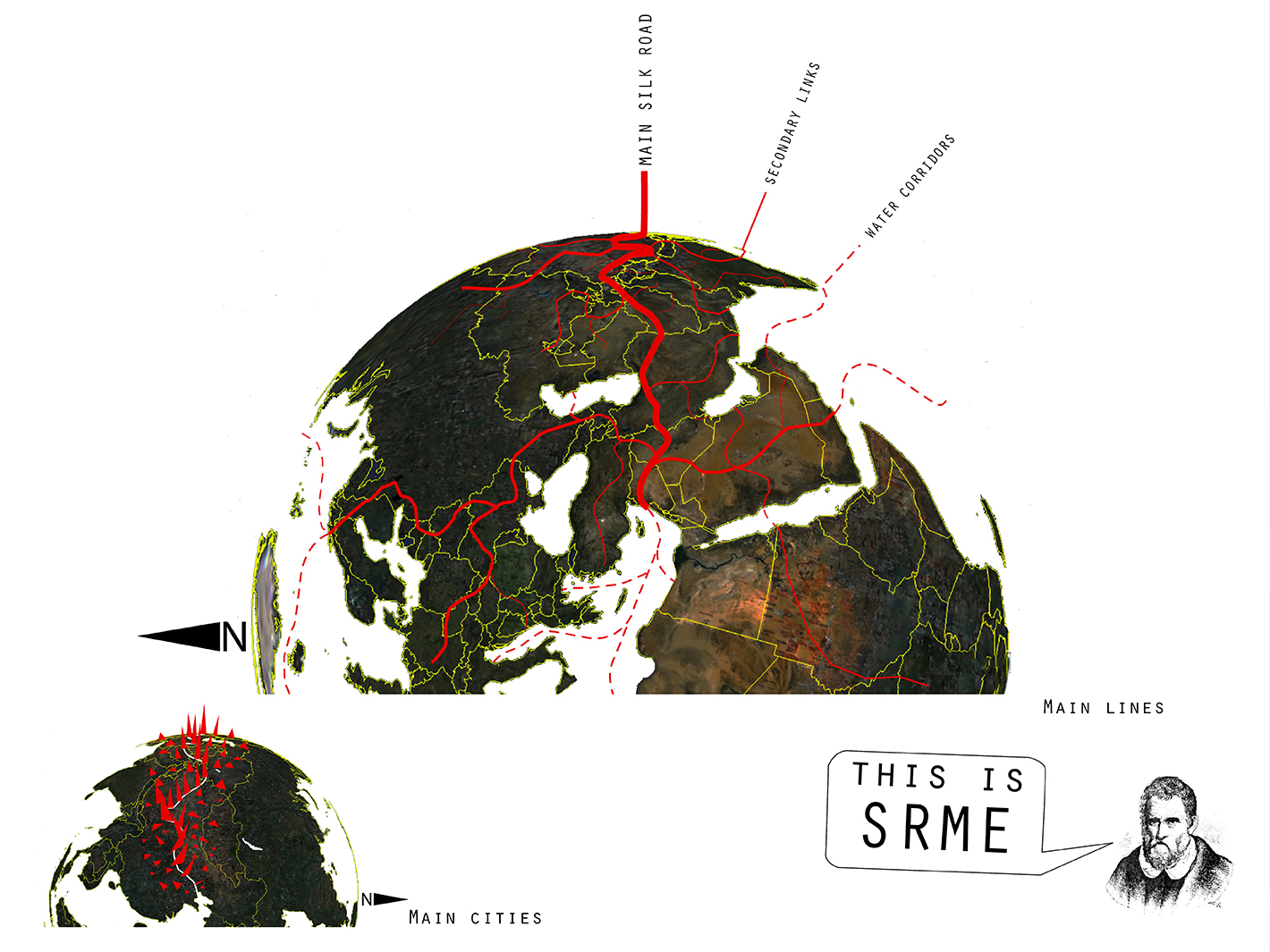 Silk road map evolution by OFL Architecture - Architizer