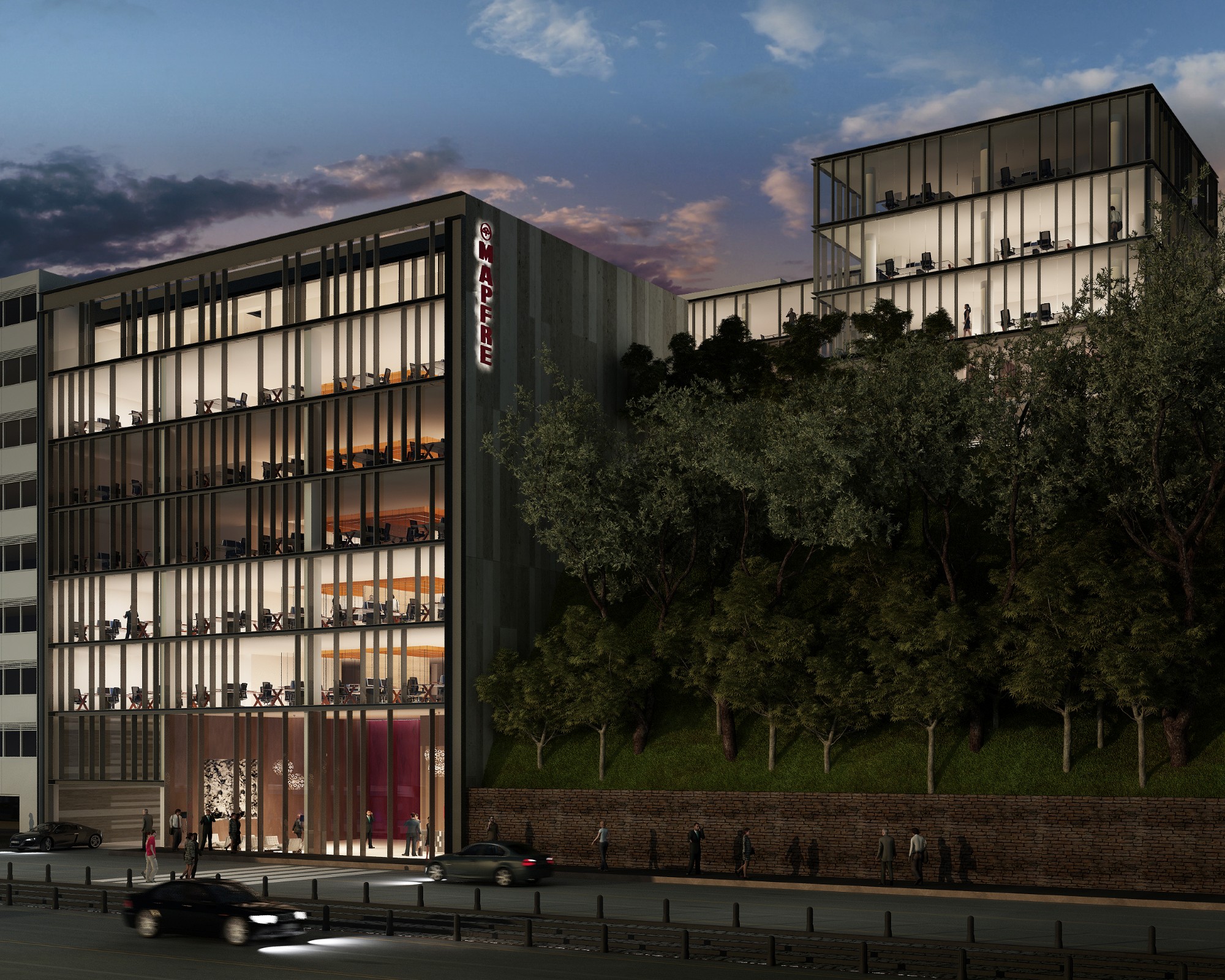 MAPFRE Insurance Building Complex by Kreatif Architects - Architizer