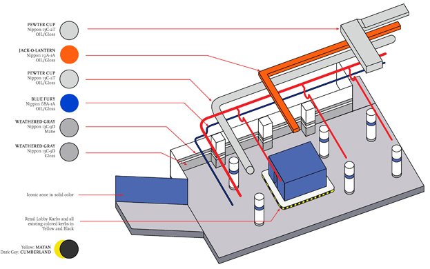 PENTACOLOR COMPOSITION - Marina Properties Carpark by WY-TO - Architizer