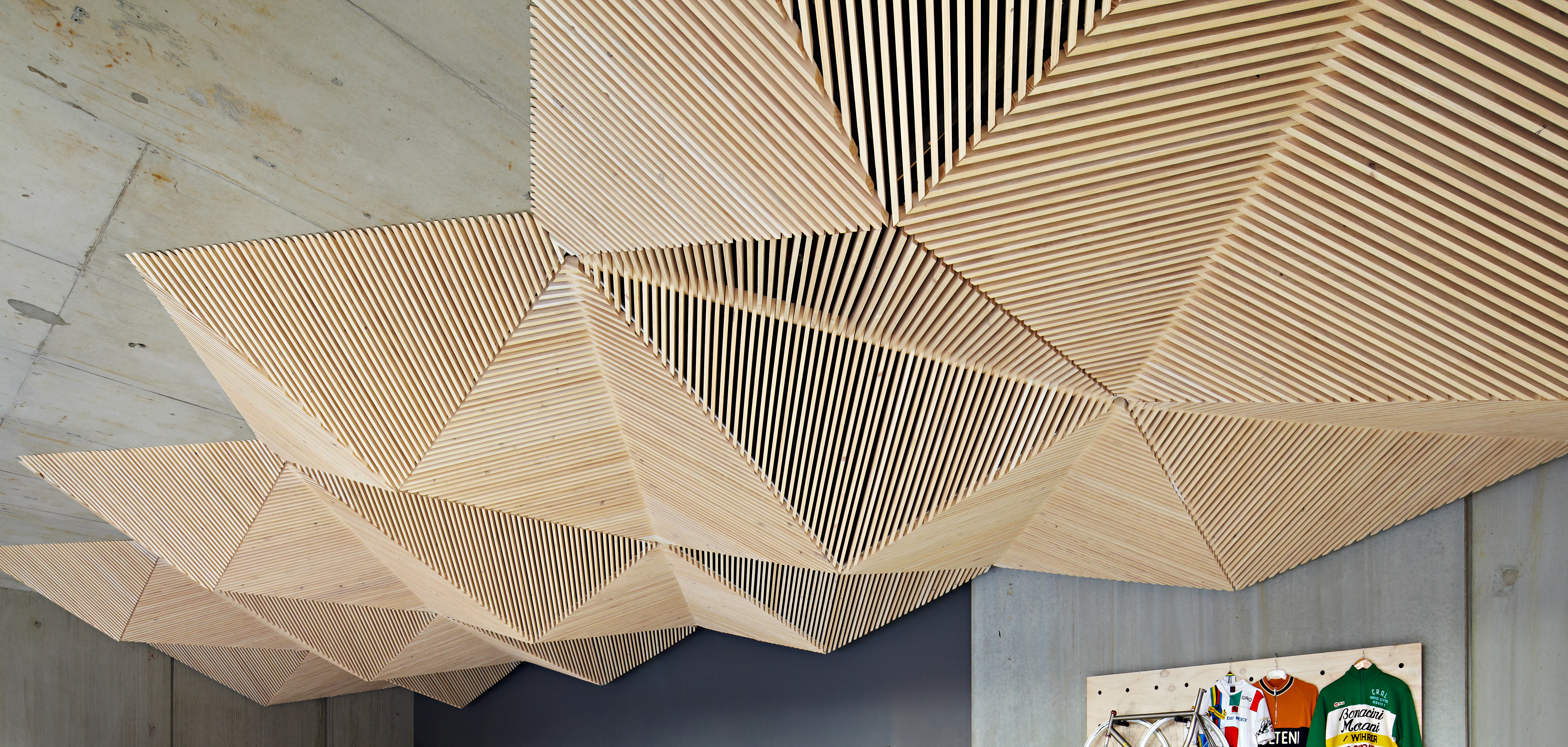Geometric Origami Ceiling by ASSEMBLE - Architizer