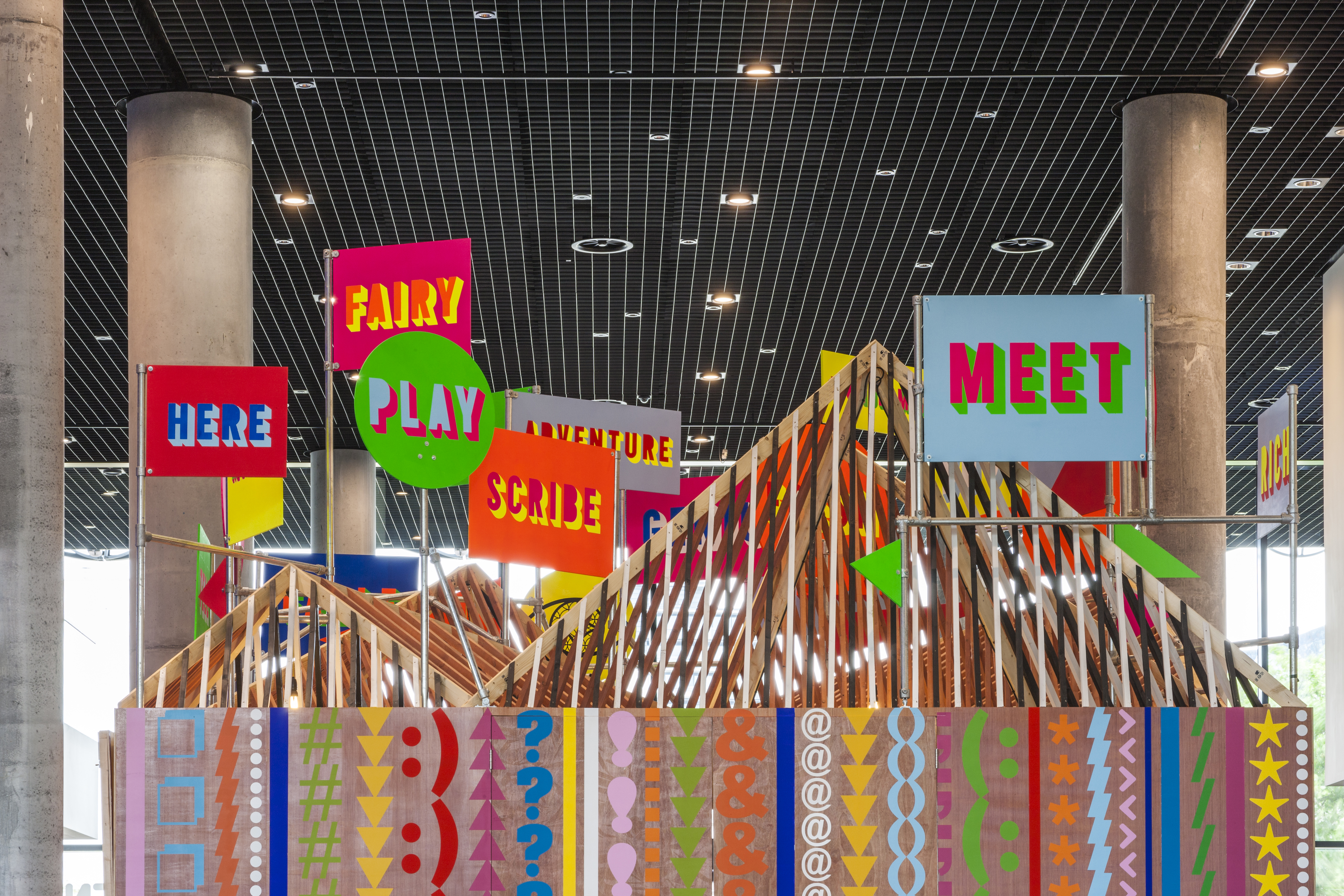 The Pavilion at Library of Birmingham by Studio Myerscough - Architizer