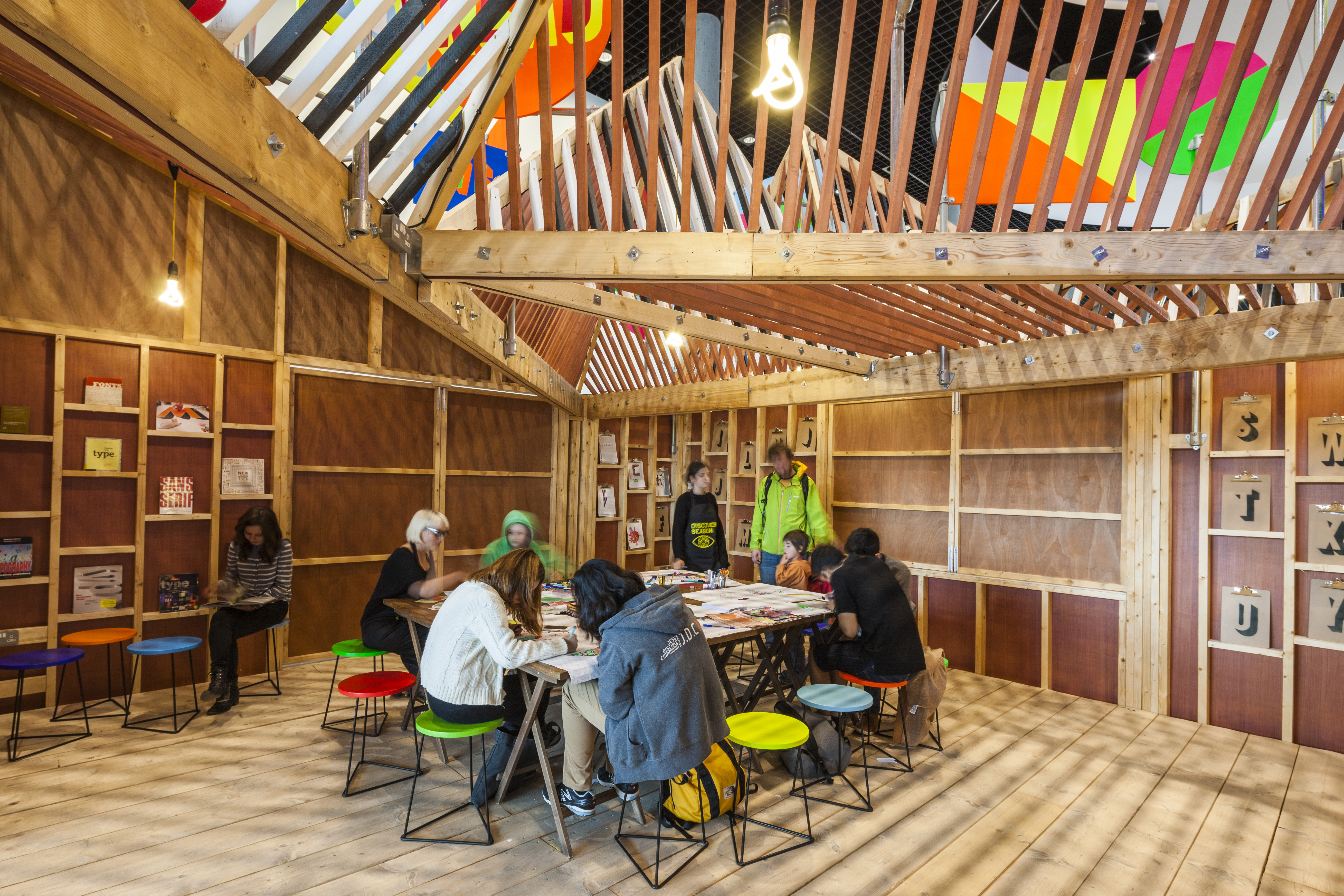 The Pavilion at Library of Birmingham by Studio Myerscough - Architizer