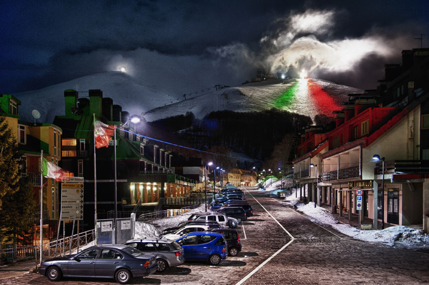 THE COLORS OF SNOW _ Terminillo si colora di neve _ Lighting ...