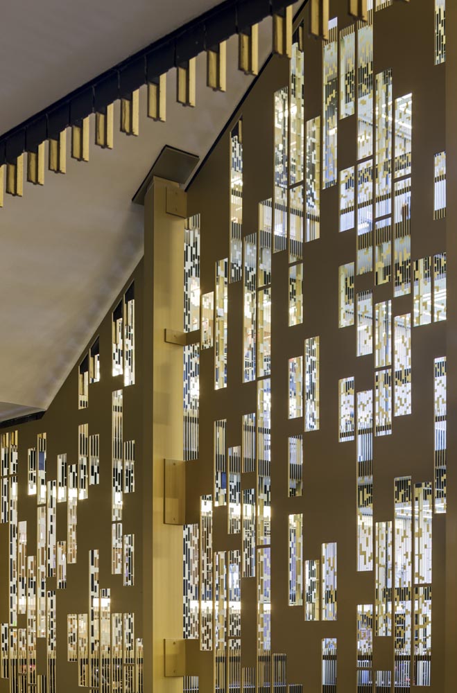 NYU Bobst Library Pixel Veil by Joel Sanders Architect - Architizer