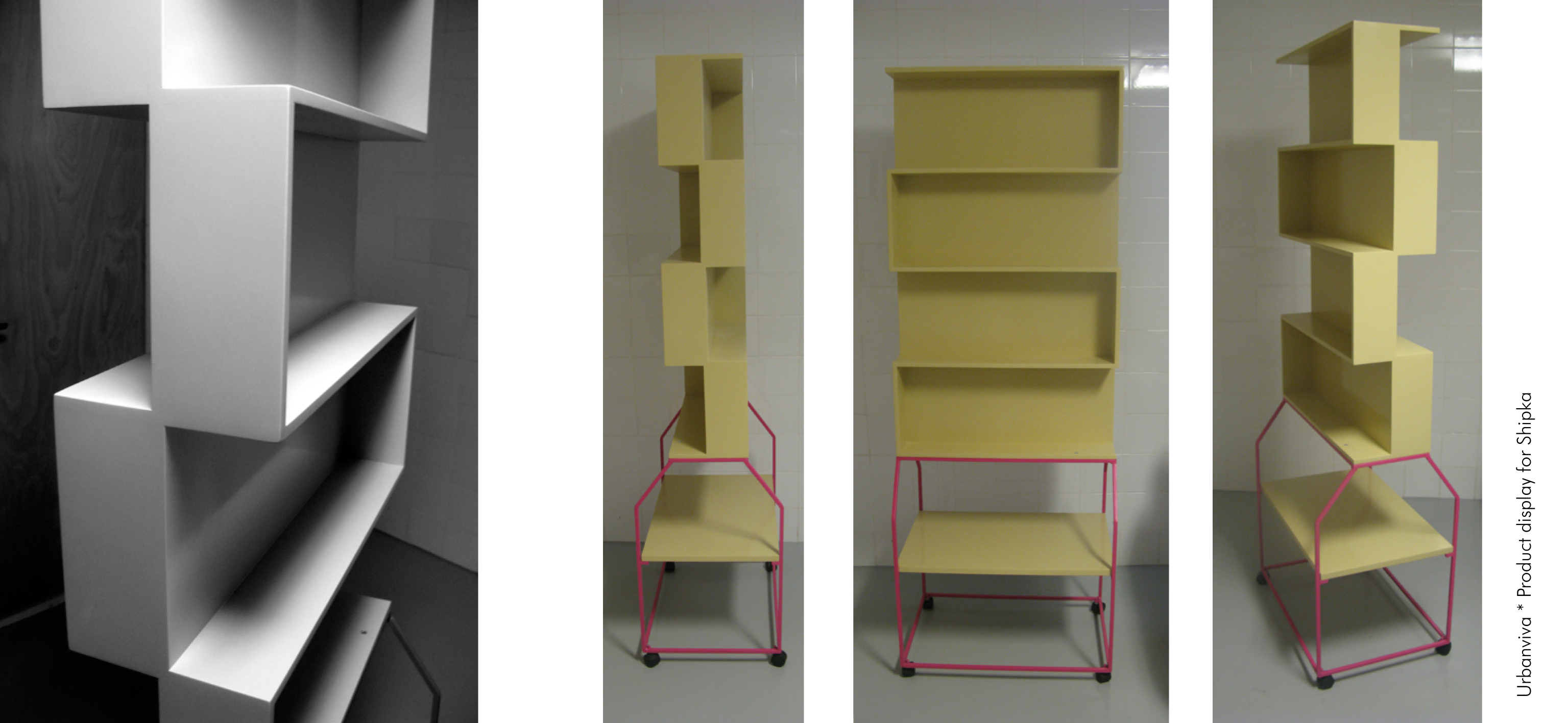 Double face ZIG ZAG product display by URBANVIVA - Architizer