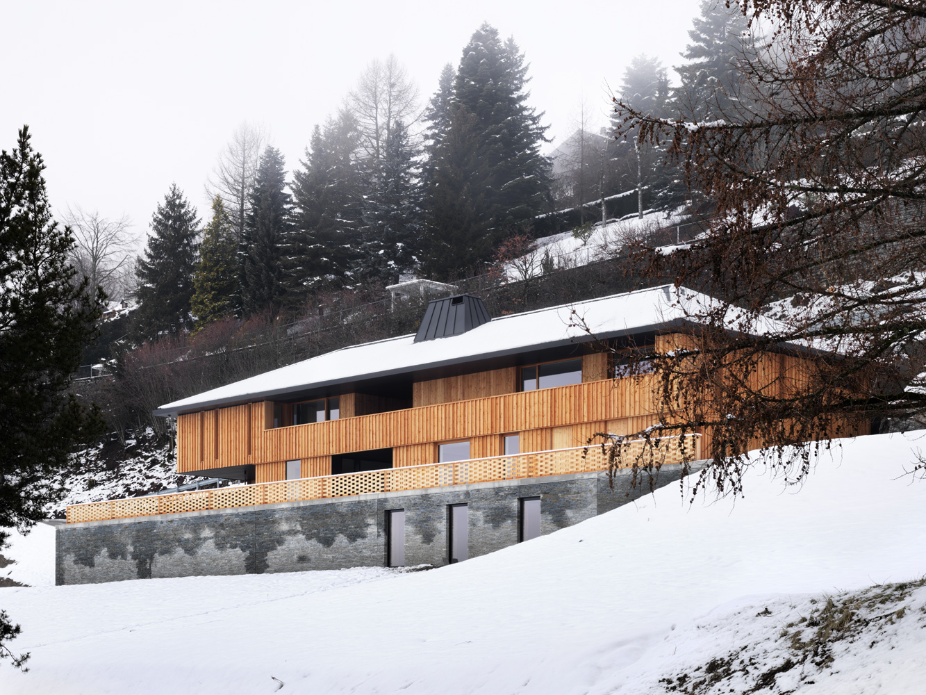 Contemporary Alpine House by Ralph Germann architectes - Architizer