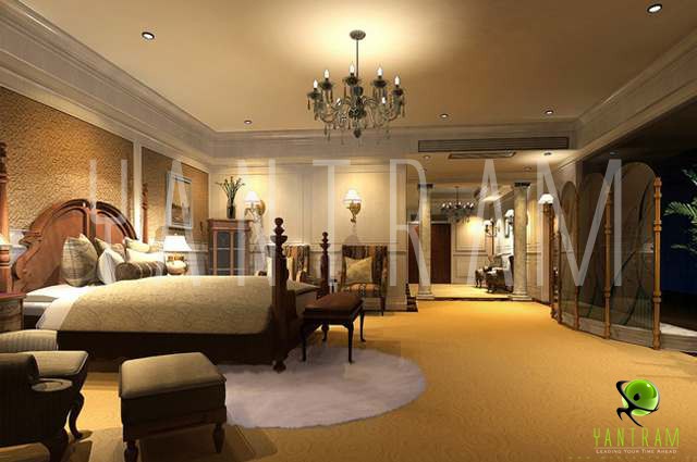 Bedroom 3D Interior Rendering Design by Yantram Architectural Rendering ...