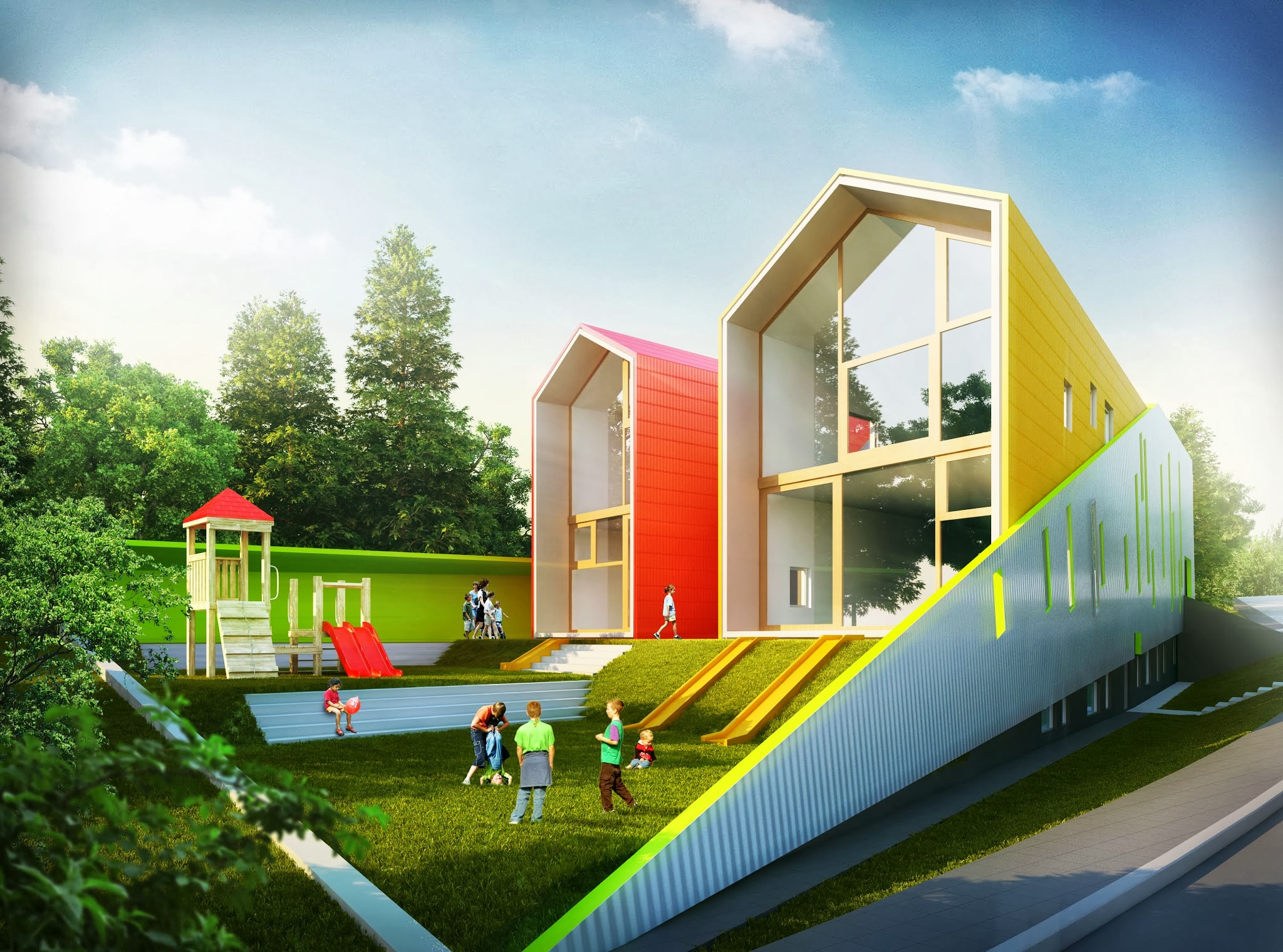 KITA Kindergarten by Conveyer - Architizer