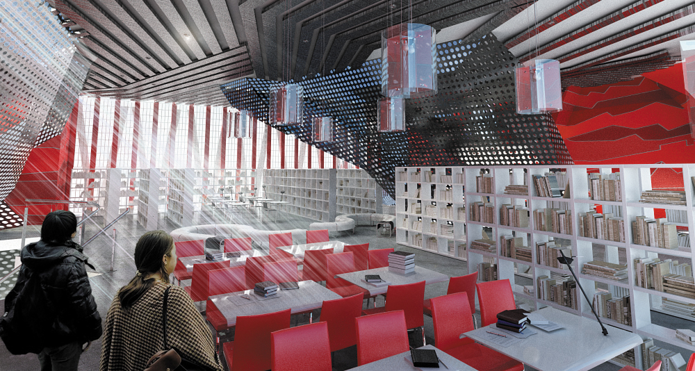 Idea 721772: Public library by ELA: Edu Lopez Architects - Architizer