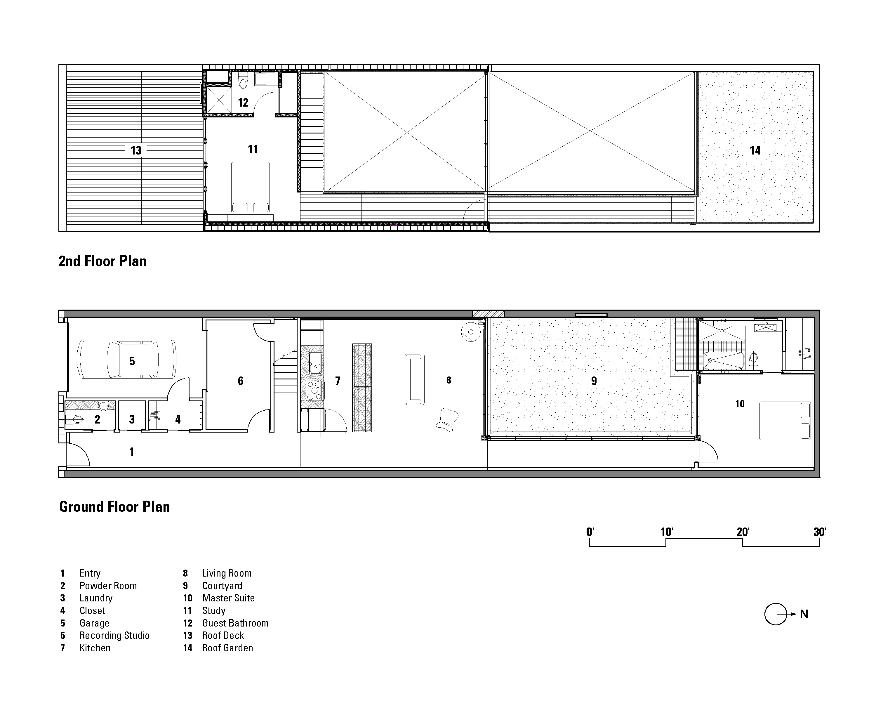 Center Atrium House Plans