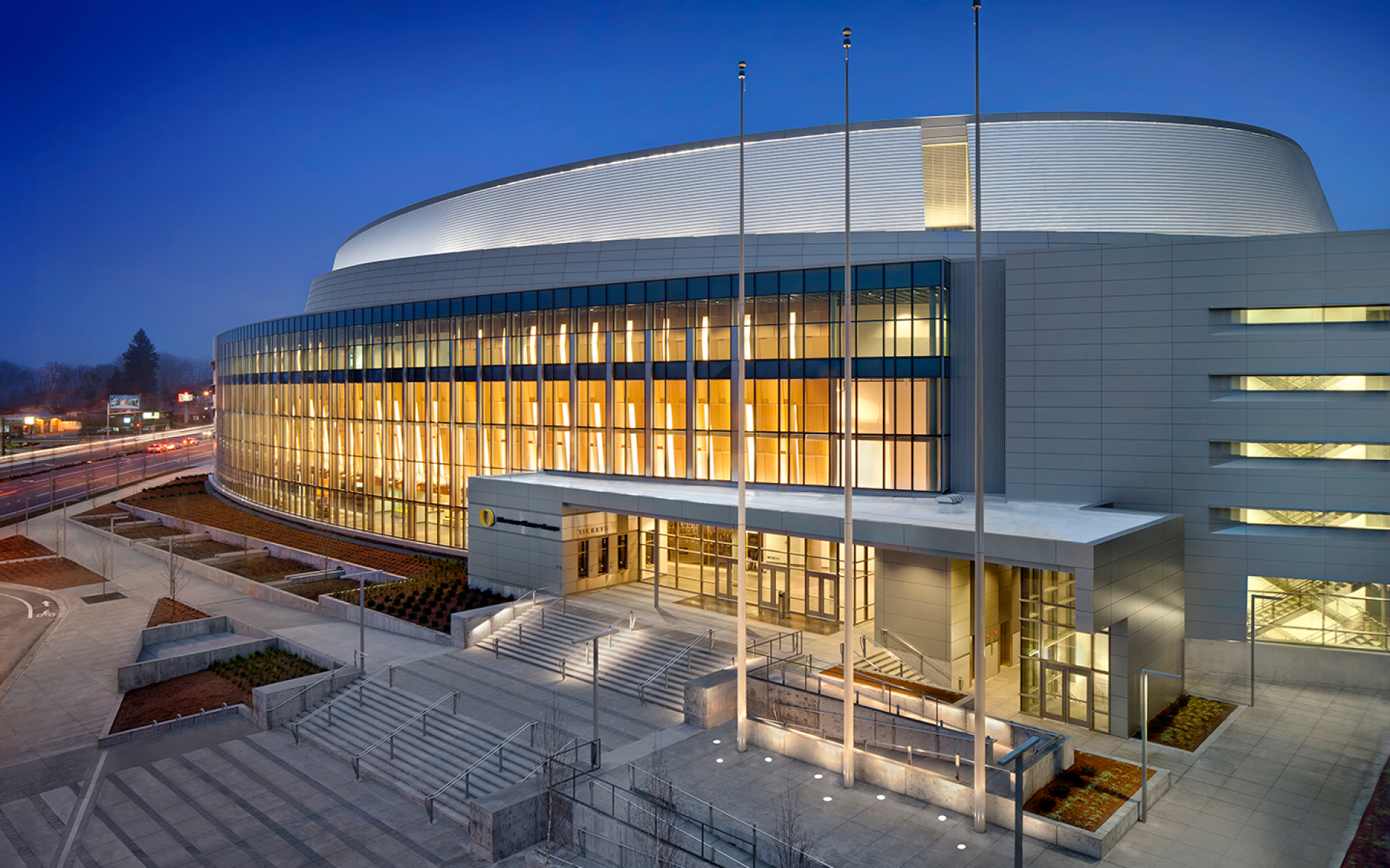 University of Oregon - Matthew Knight Arena by TVA Architects - Architizer