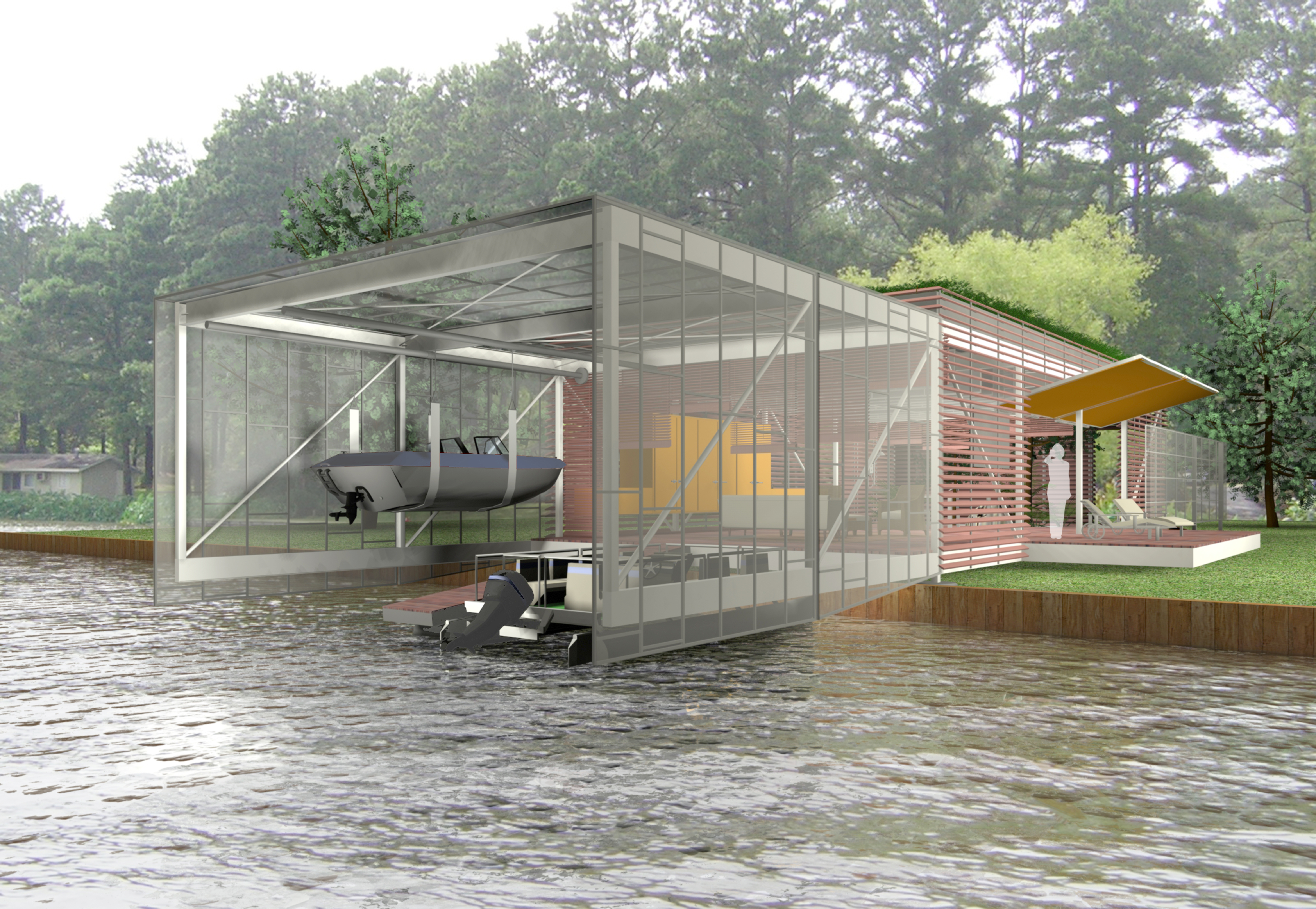 Boathouse by +one Design I Construction - Architizer