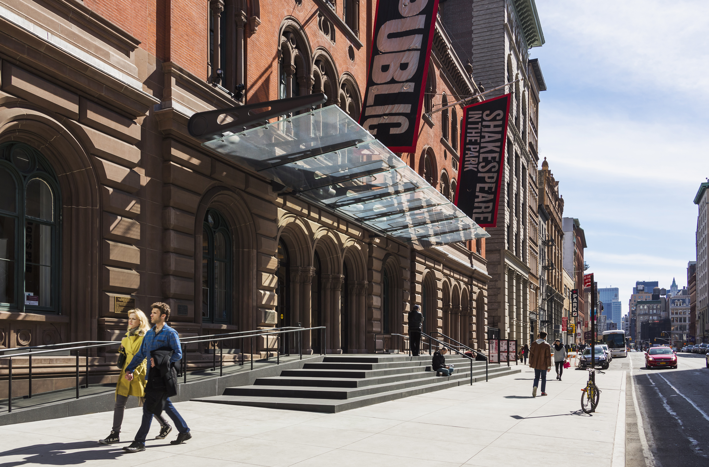 The Public Theater at Astor Place, Façade Restoration, Entry and Lobby ...